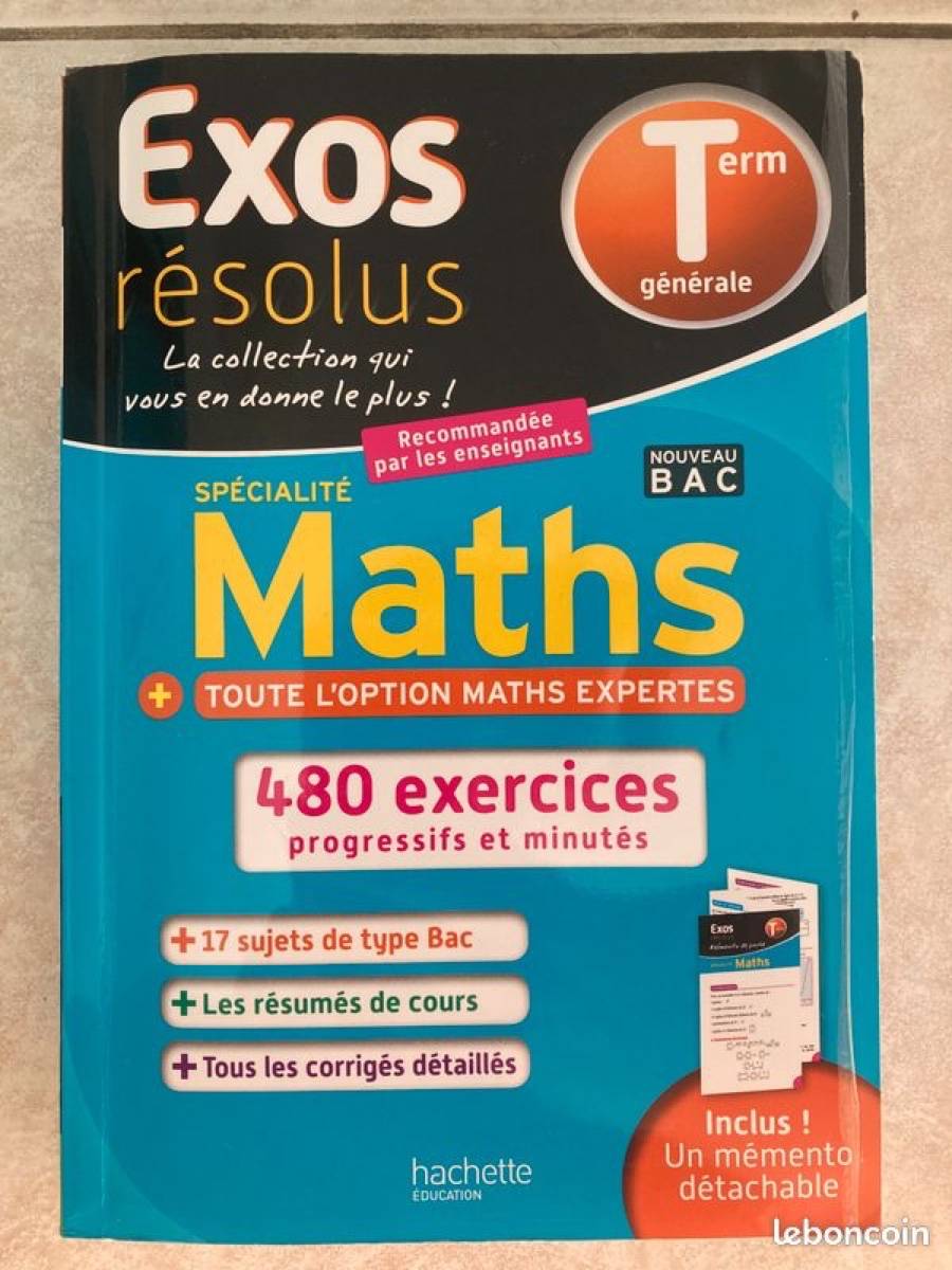 Exercices résolus maths terminale on Gens de Confiance