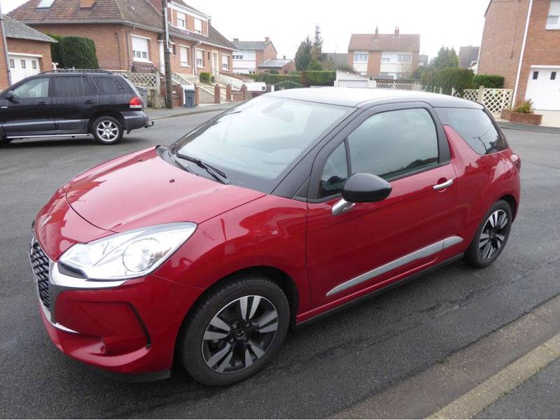 Vends DS3 SOCHIC pure tech 82 bvm rouge rubi noir, essence, 2017 ...