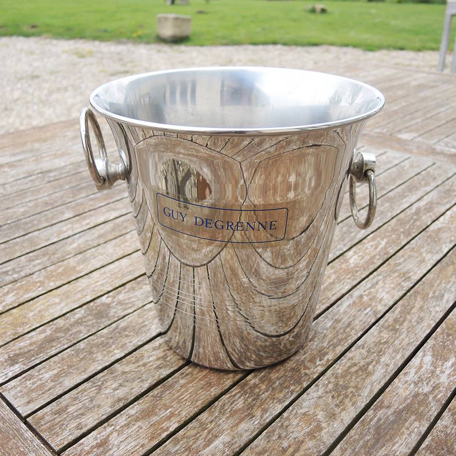 Ancien Seau à Champagne en Inox Guy Degrenne on Gens de Confiance