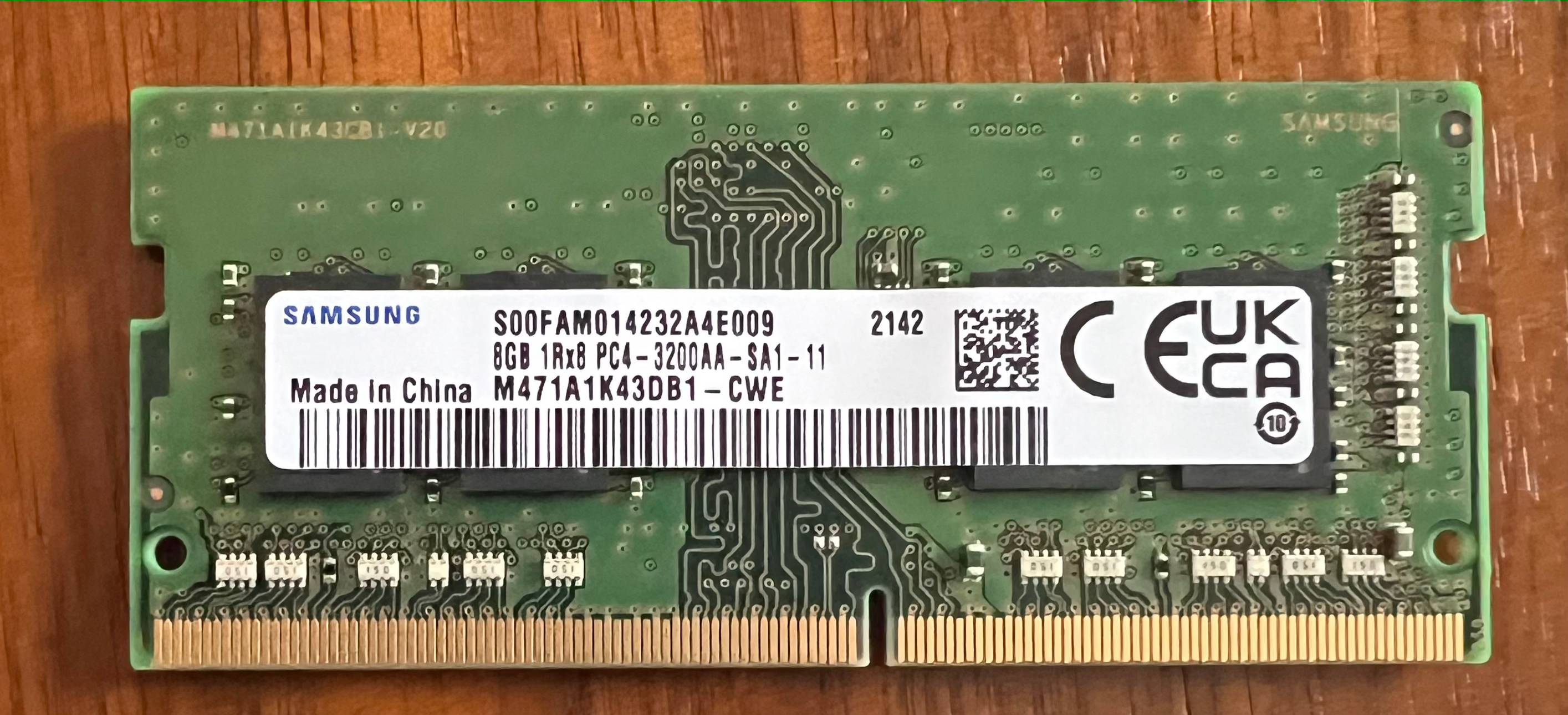 Barrette de RAM 8 Go Samsung SODIMM pour PC portable sur Gens de Confiance