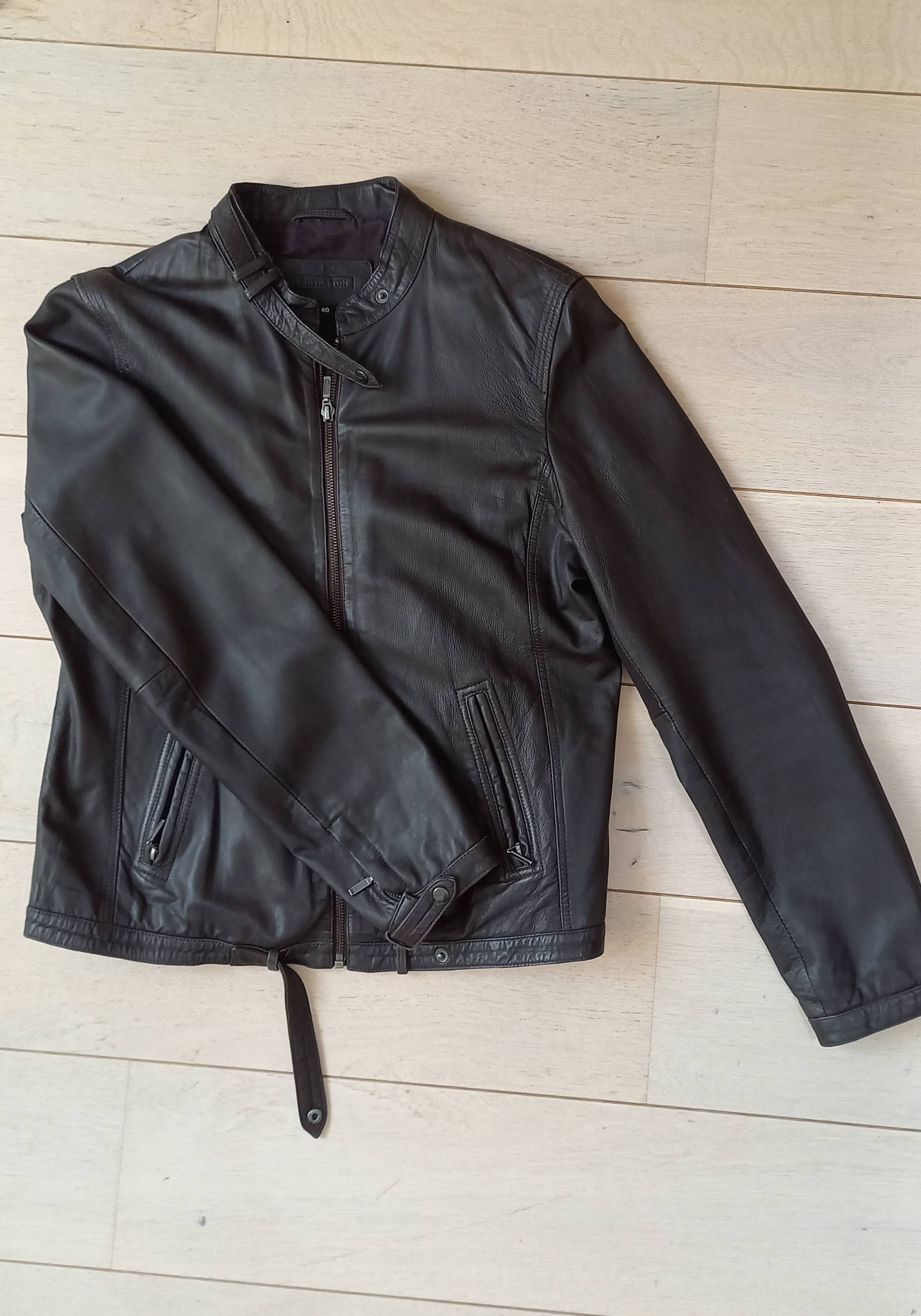 Blouson Marron Cuir Agneau Femme Marron T40 Sur Gens De Confiance