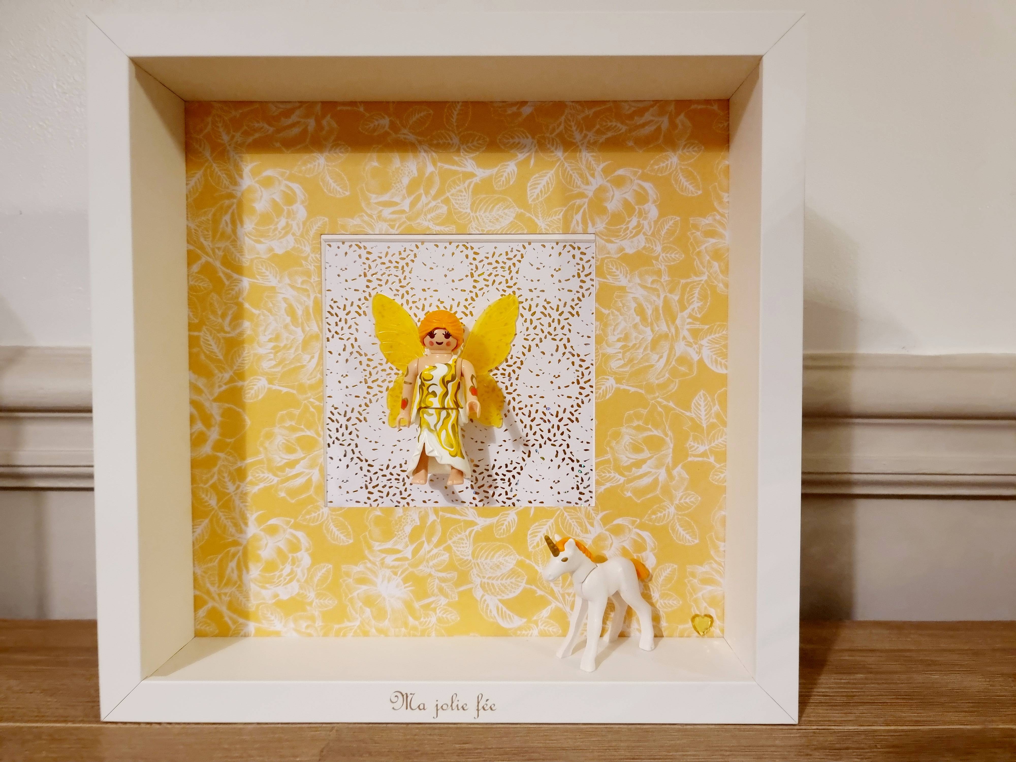 Cadre Playmobil gravé, unique et personnalisable La fée soleil ...