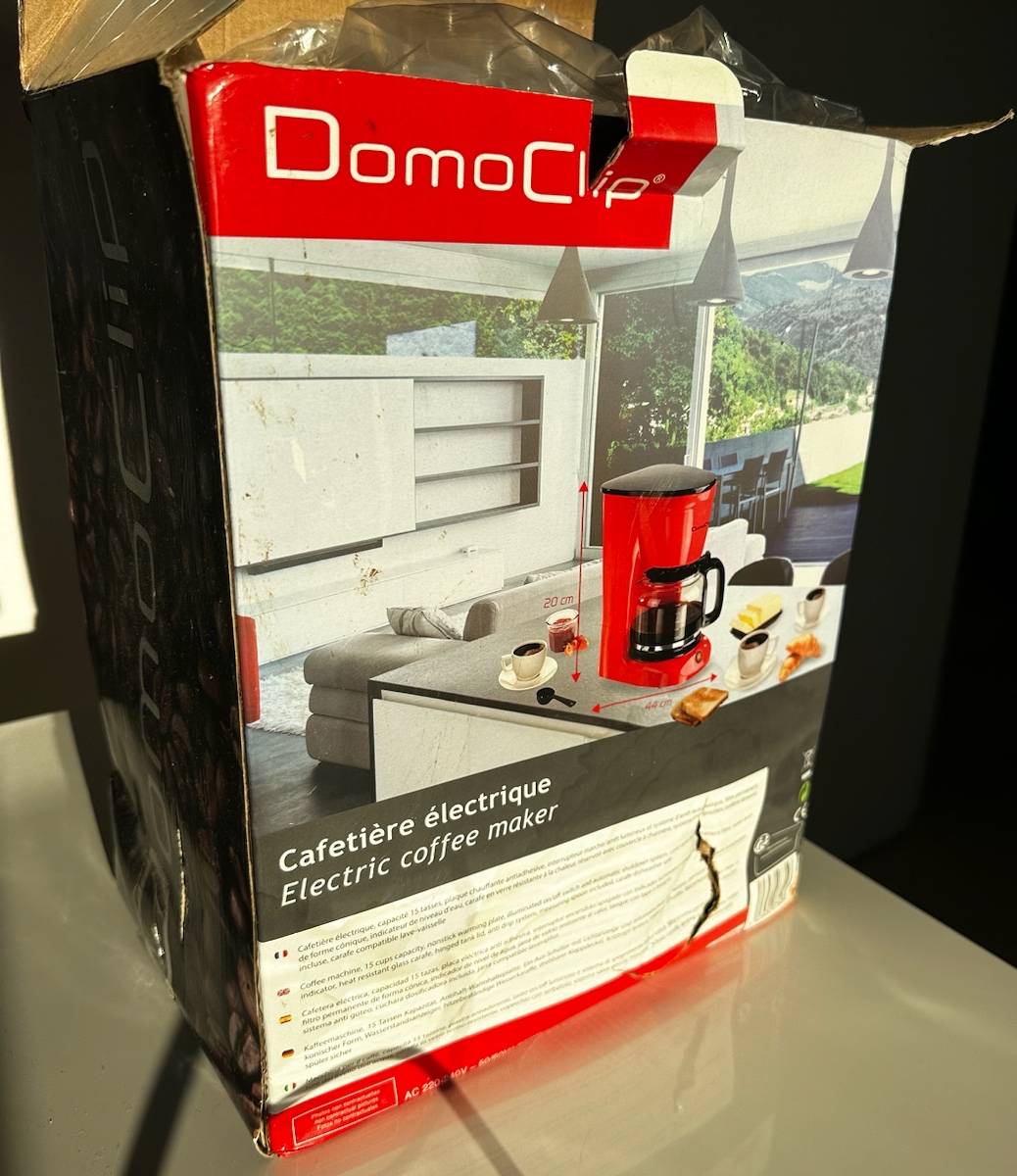 Cafetière Electrique Domo clip sur Gens de Confiance