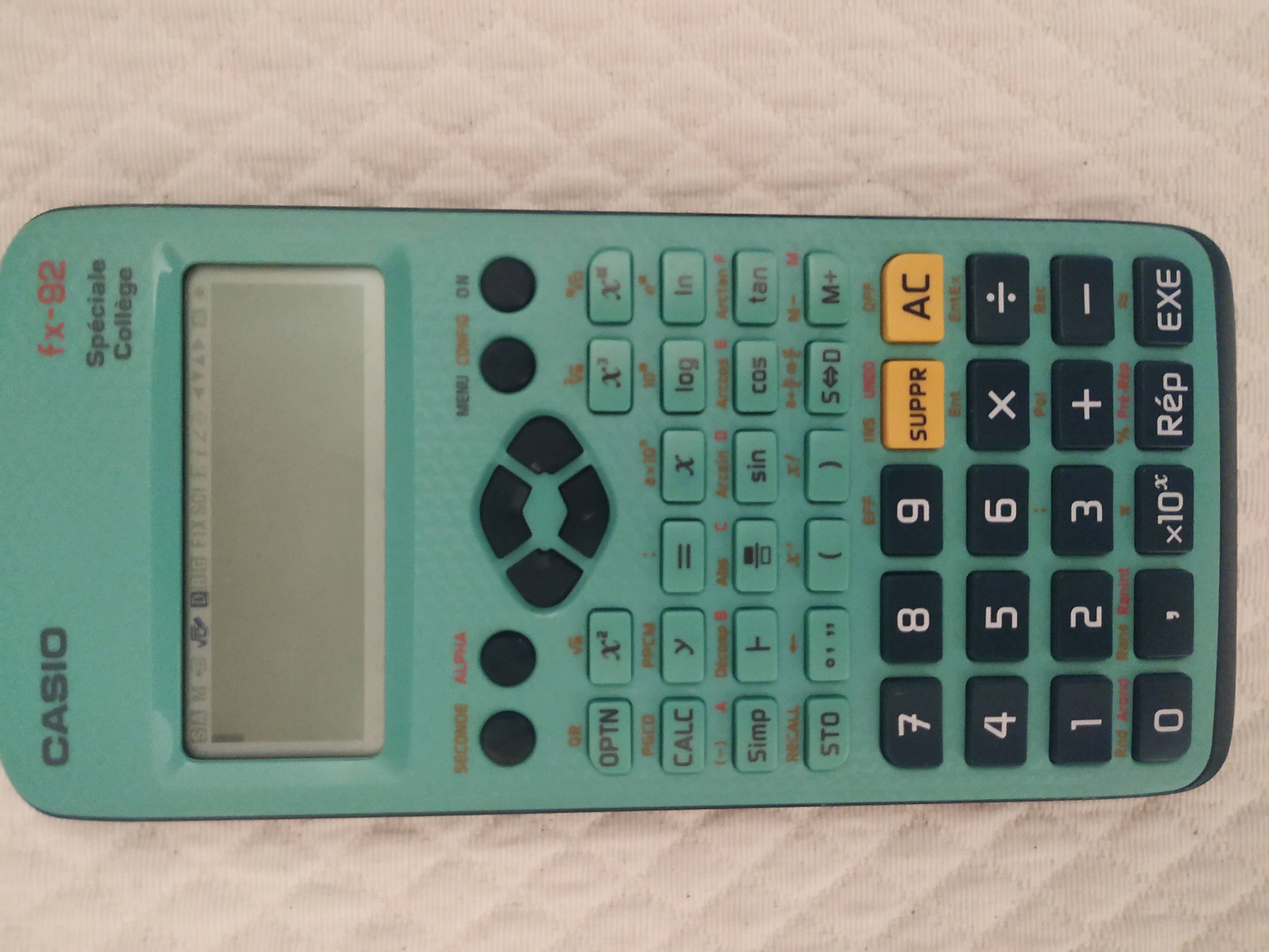 Calculatrice Casio Collège Fx92 Spécial Collège on Gens de Confiance