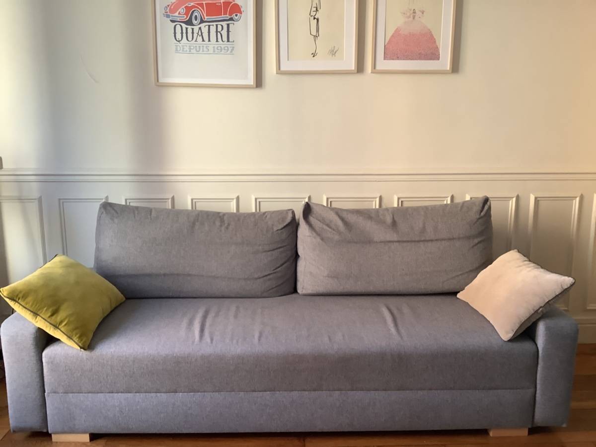 Canapé 3 places convertible neuf gris - Ikea - Gralviken sur Gens de ...