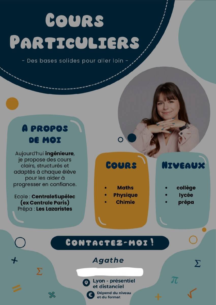 Cours particuliers centralienne maths physique chimie sur Gens de Confiance