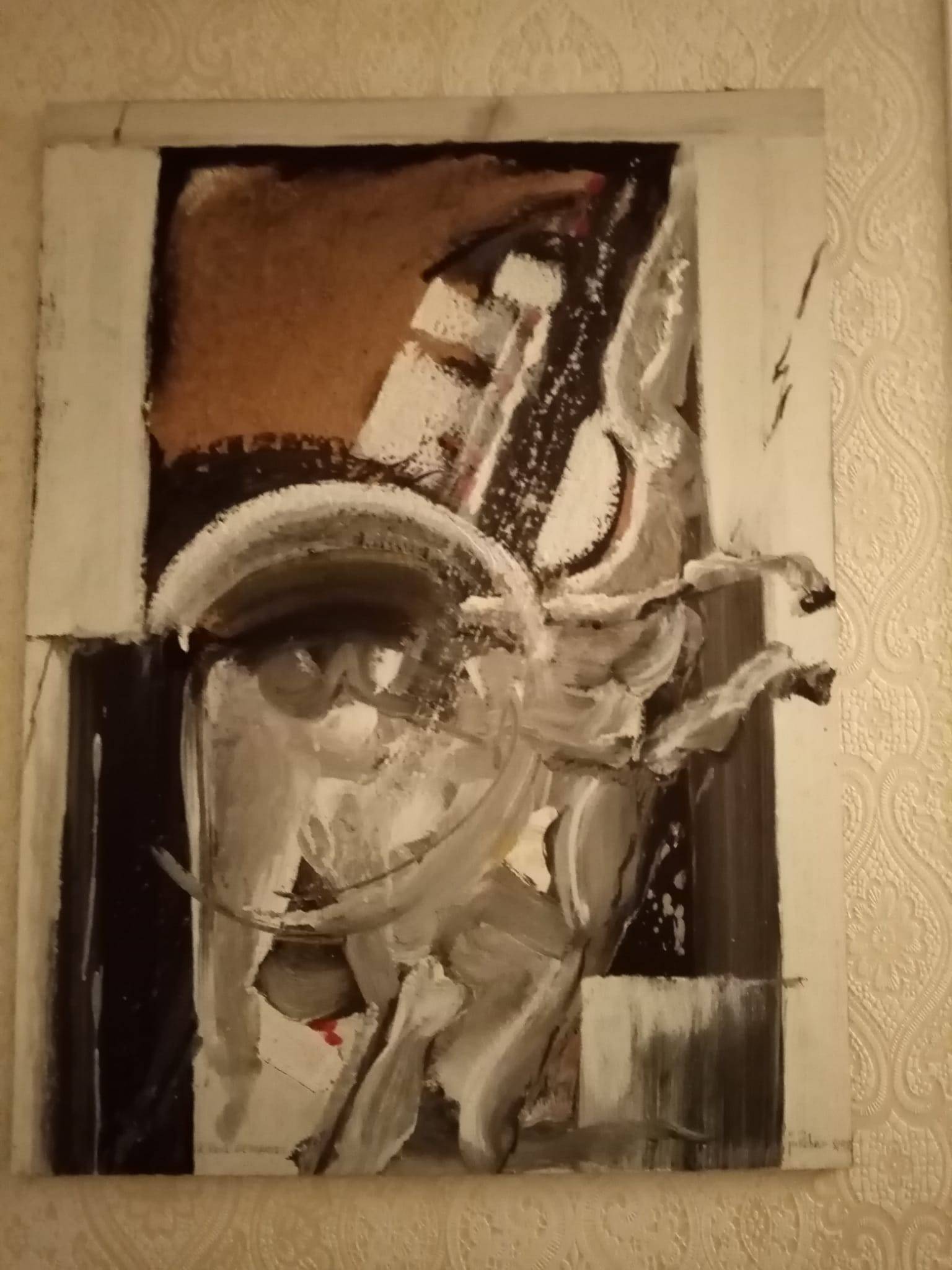 Vends tableau huile sur bois de Jean Maurice Robert "hommage à René ...