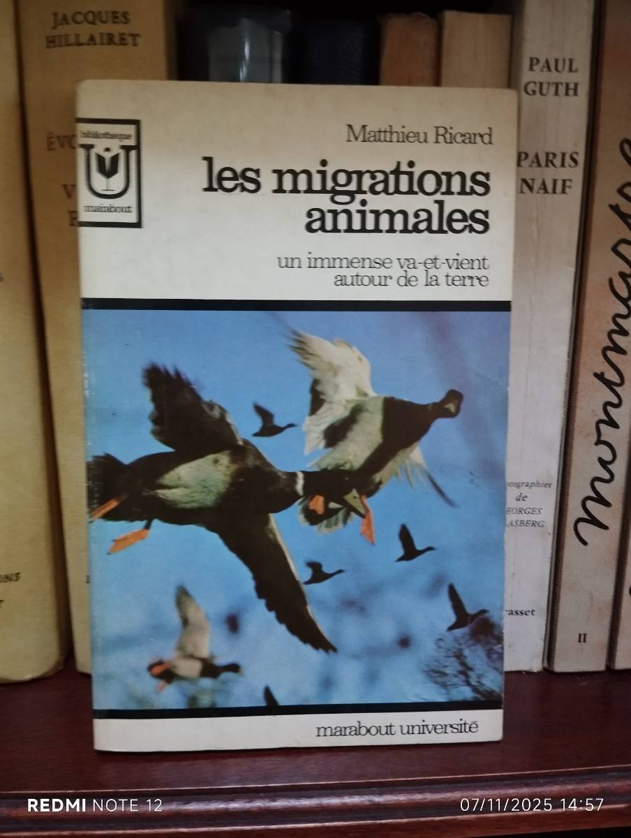 Je vends ce livre "Les migrations animales" de Matthieu Ricard, publié ...