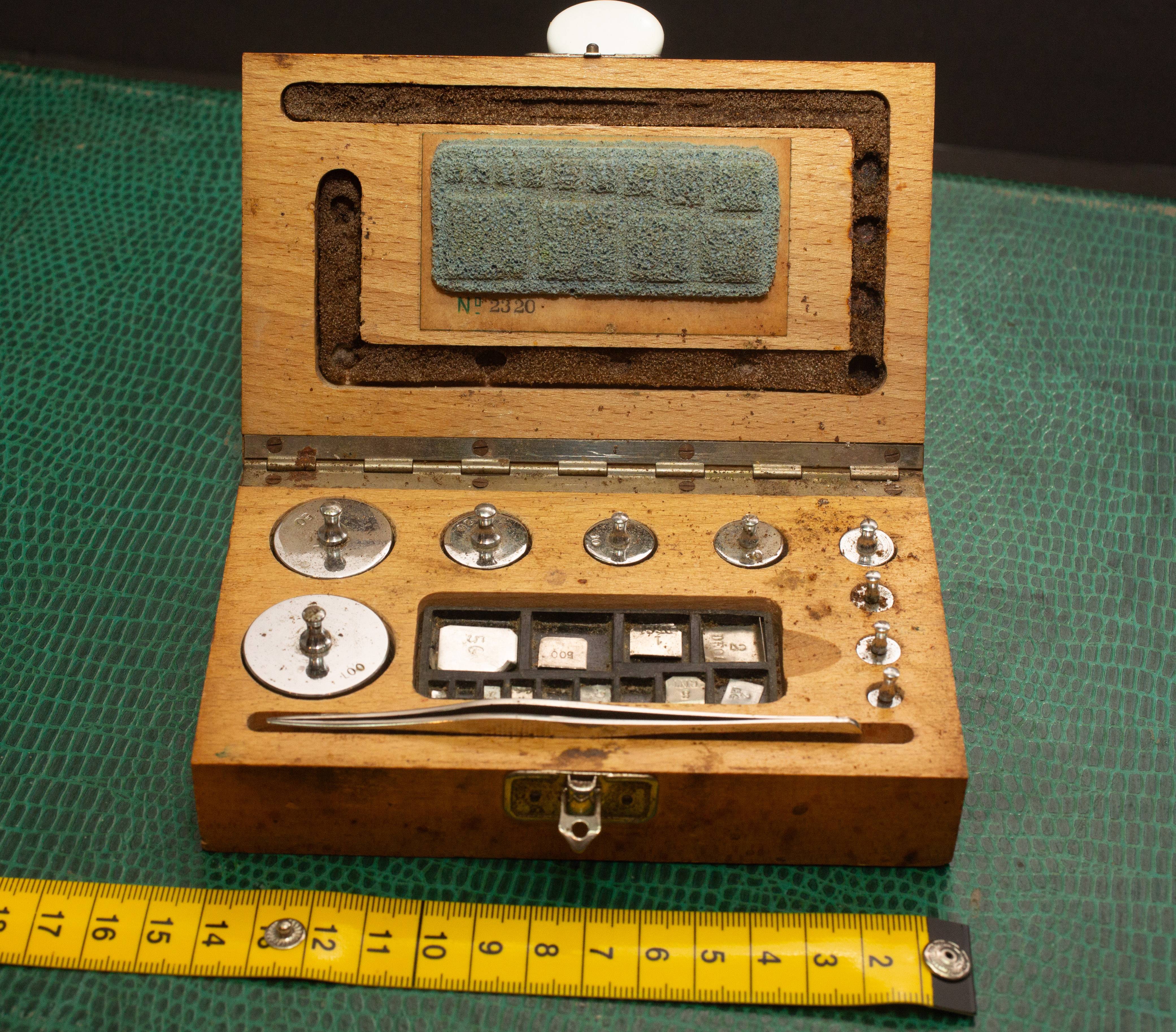 Coffret de poids pour balance de précision - pharmacie, marchand d’or ...
