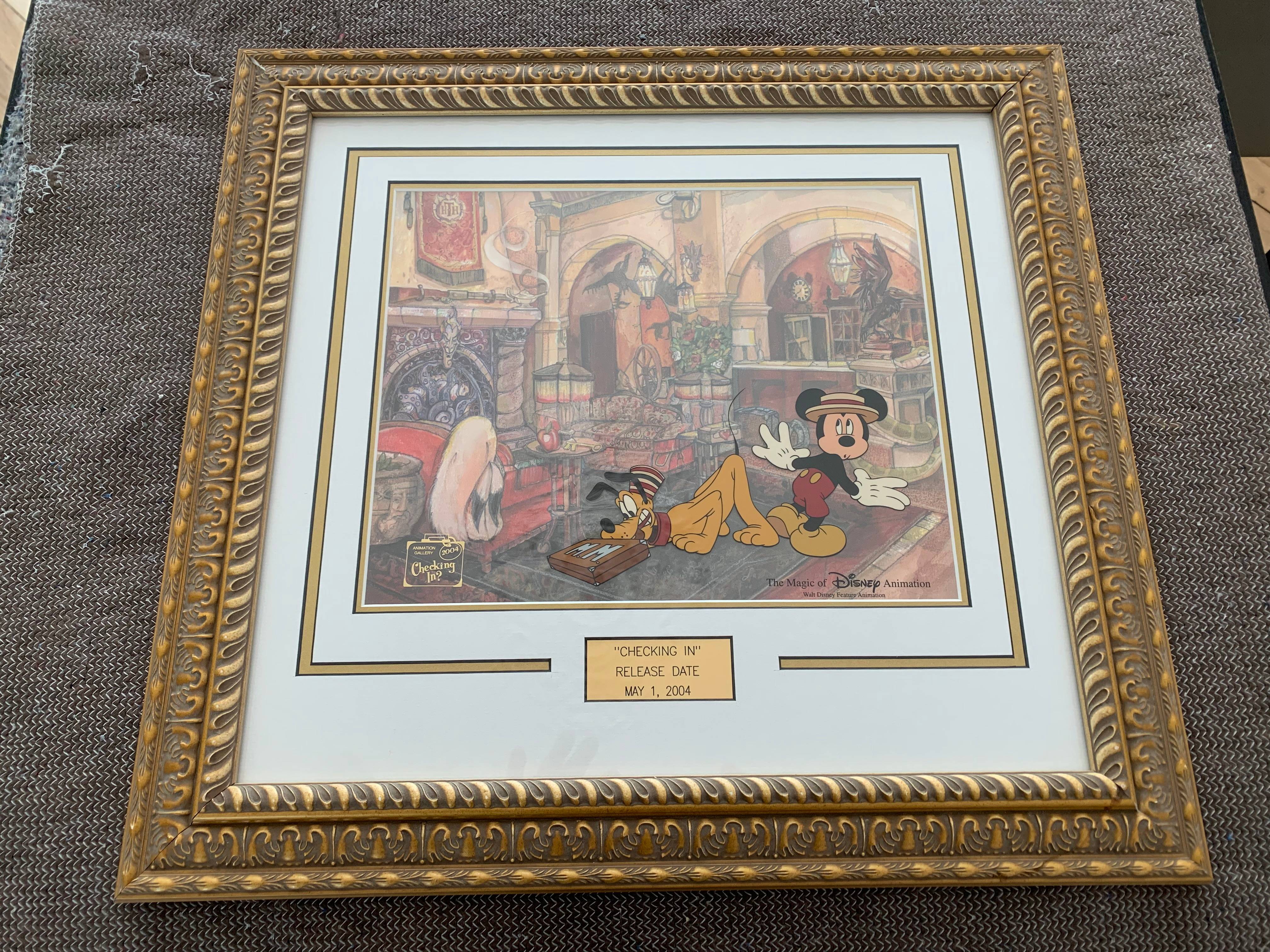 Disney celluloid original La Tour de la Terreur sur Gens de Confiance