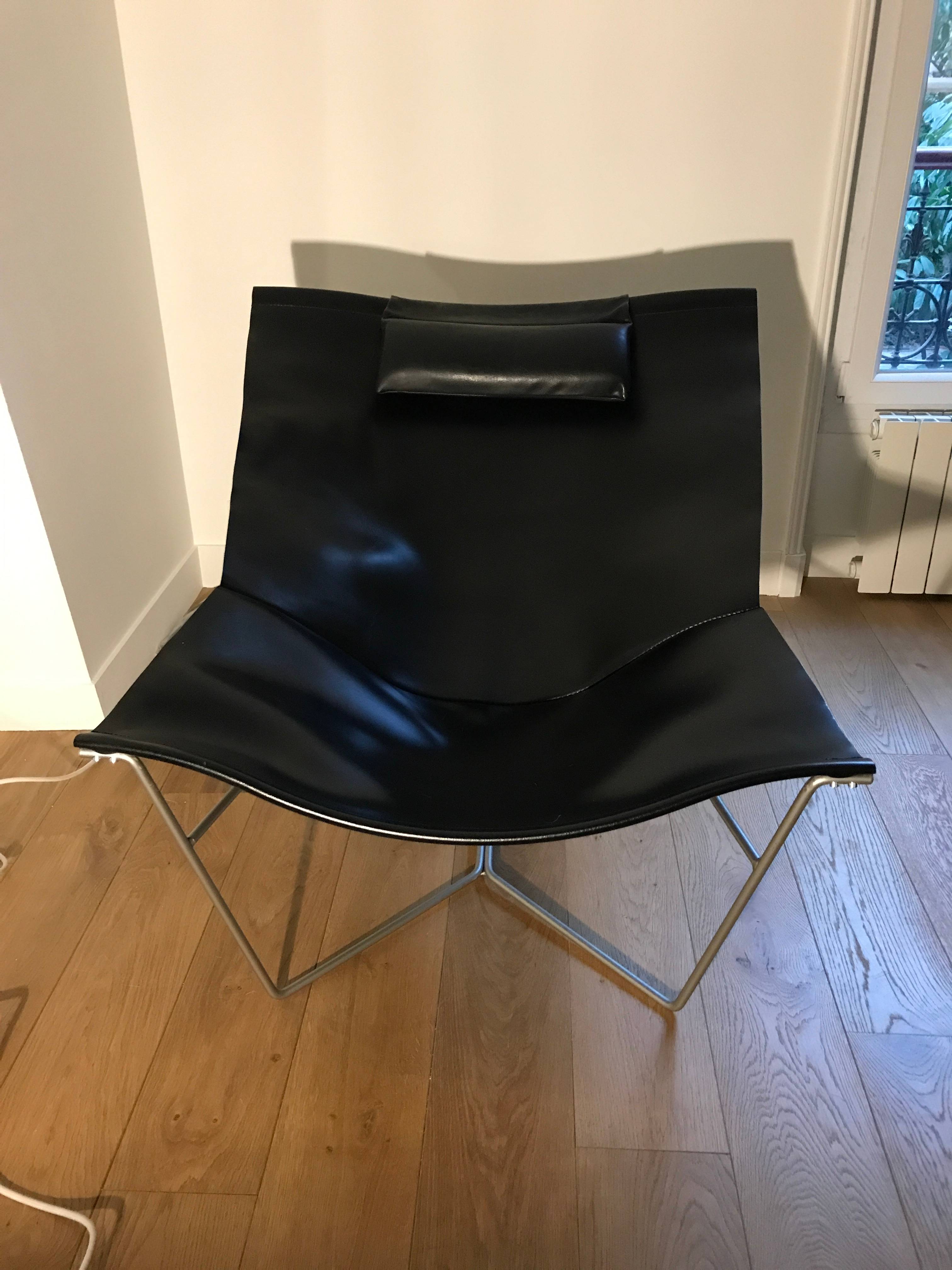 Fauteuil Semana en cuir par David Weeks pour Habitat sur Gens de Confiance