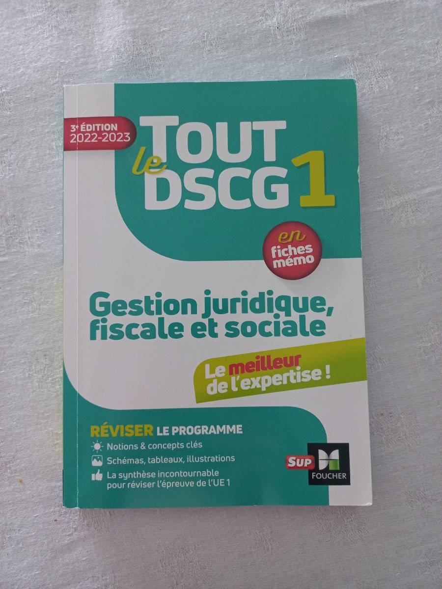 Fiches Ue1 dscg 2022/2023 on Gens de Confiance