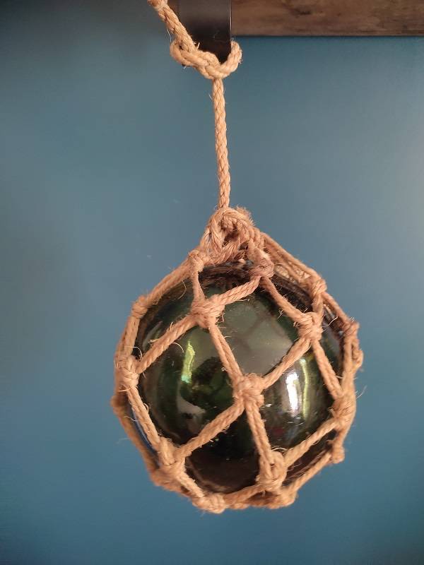 Flotteur boule de verre Déco filet marine vert dp 0123103 ...