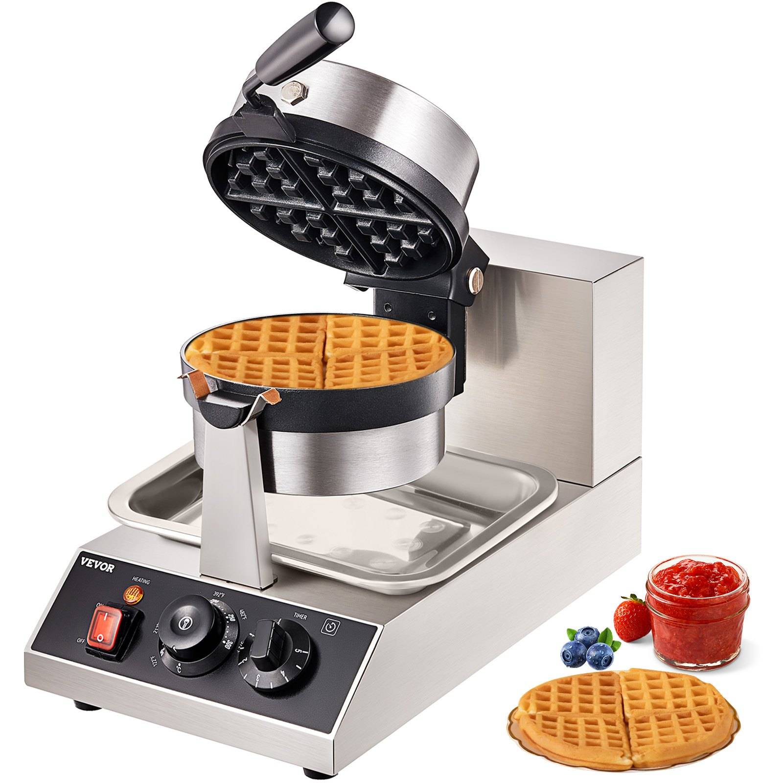 Gaufrier rotatif PRO inox 1300w sur Gens de Confiance