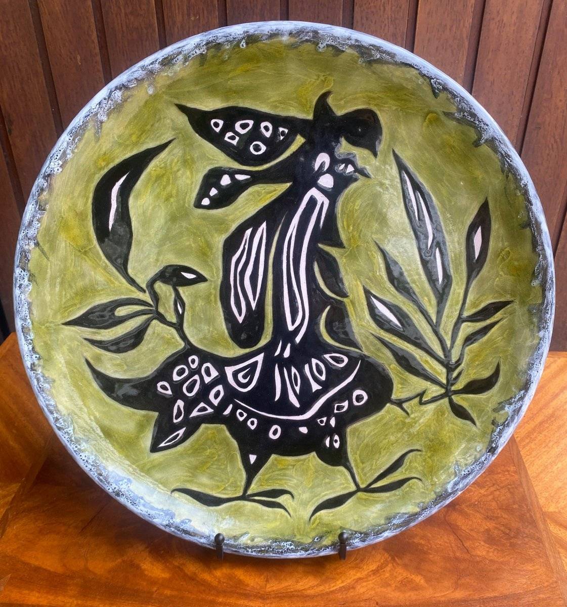 Grand Plat Assiette Signé Jean Lurçat 40 Cm Diametre à Sant Vincens ...