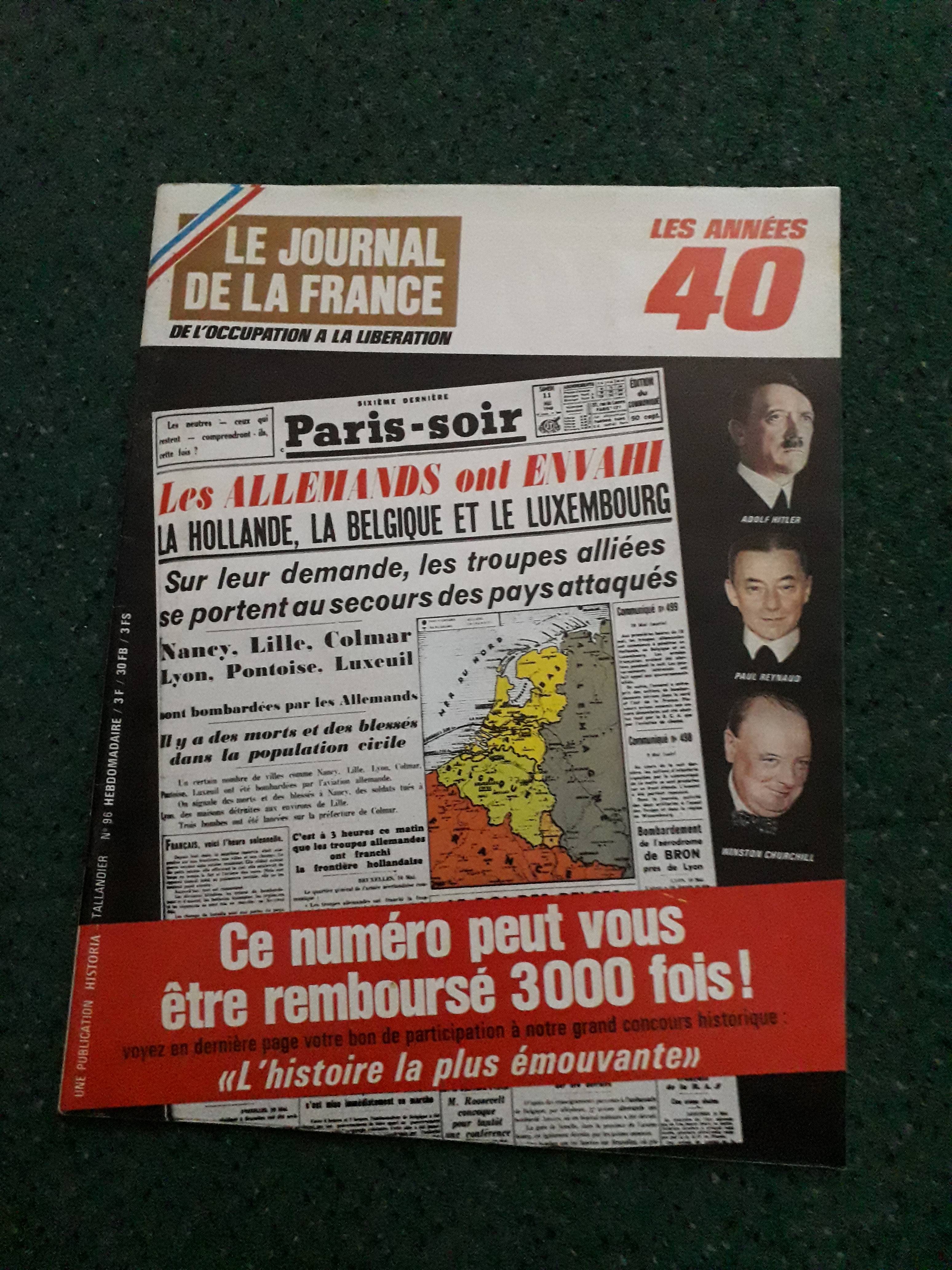 Le Journal de la France « Les Années 40 » collection complète sur Gens ...