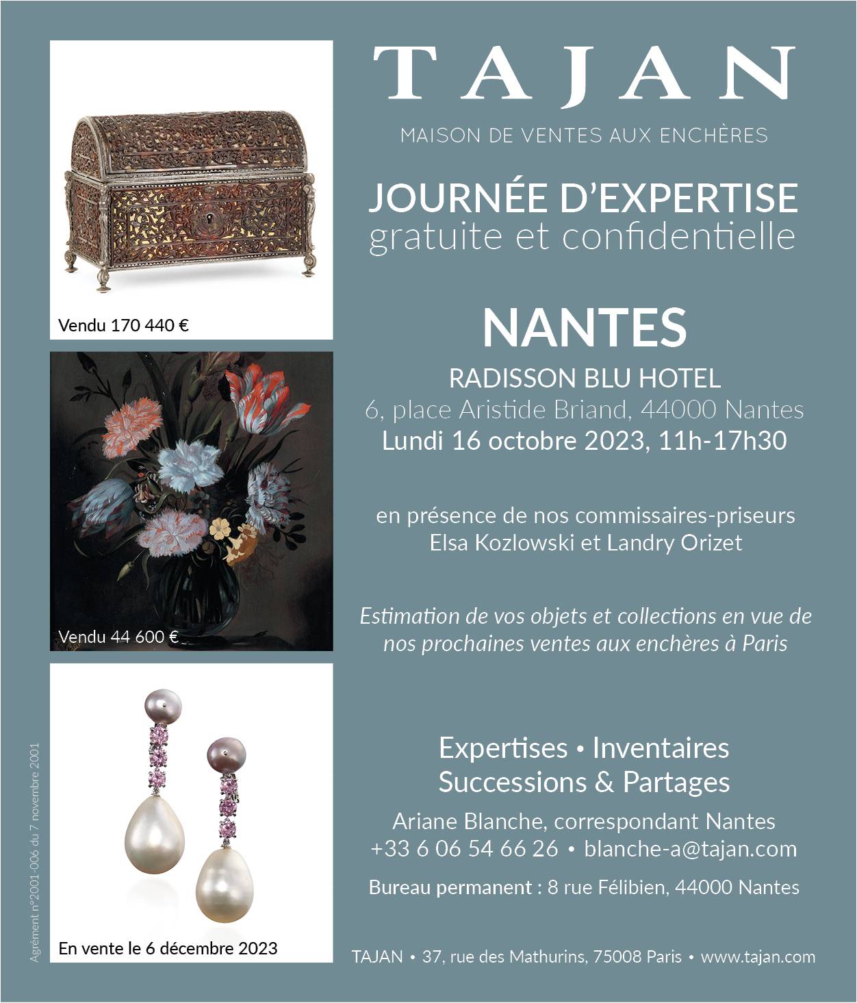 Journée d’expertise d’Oeuvres d’art Tajan sur Gens de Confiance
