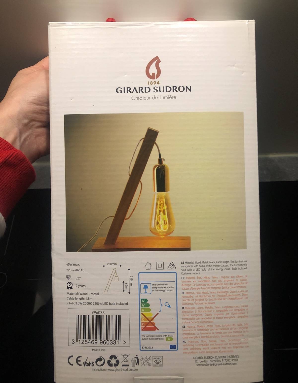 Lot 2 lampes Girard Sudron sur Gens de Confiance