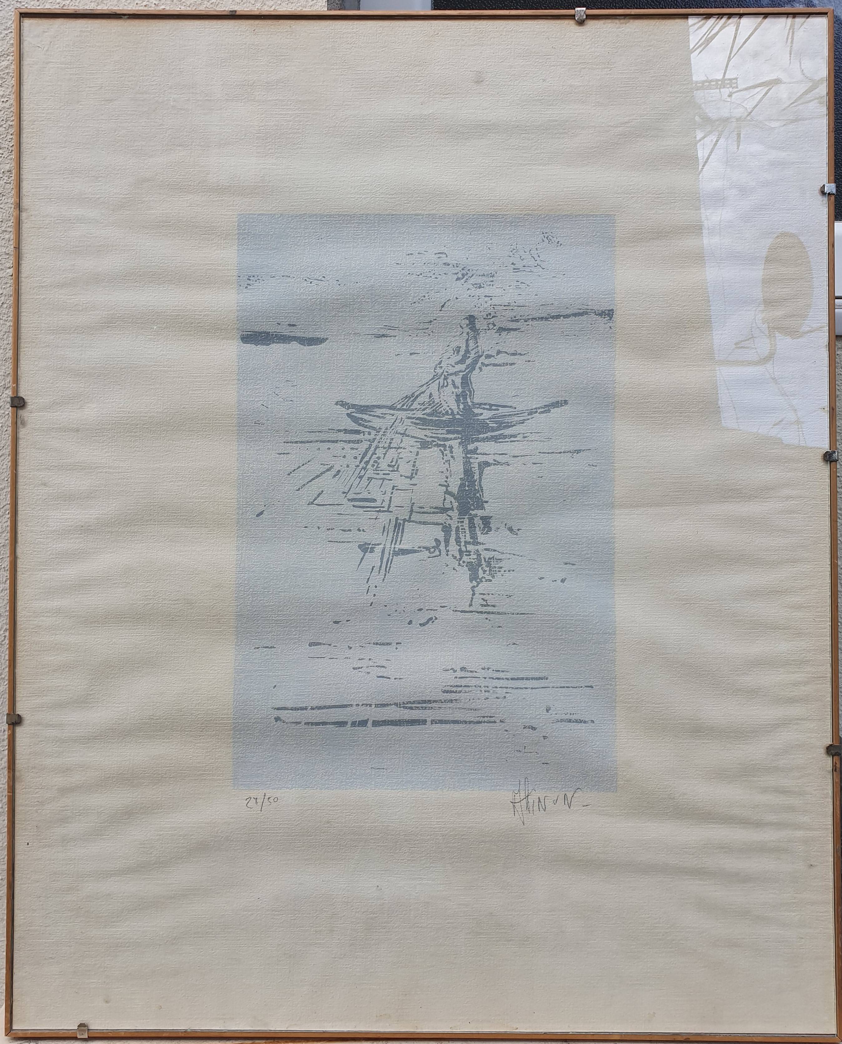 Lithographie originale encadrée - artiste non identifié sur Gens de ...