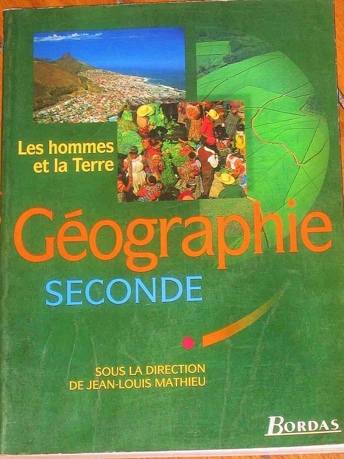 Livre de géographie enseignant seconde "Les hommes et la terre" Bordas ...