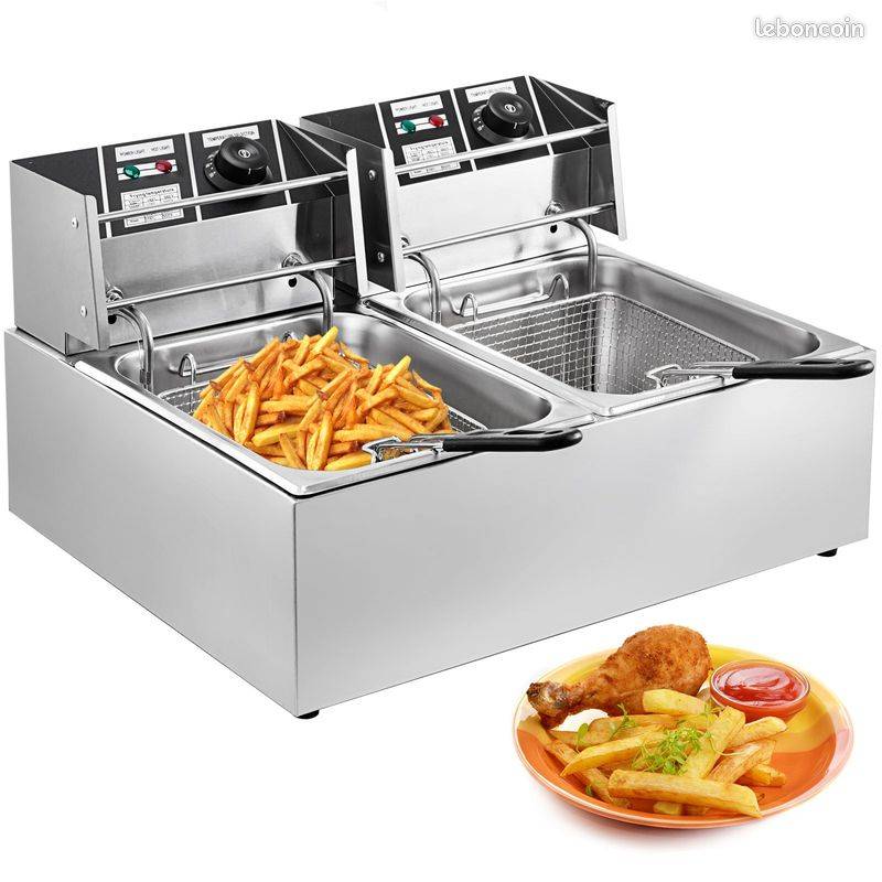 Location friteuse 6L double bac PRO sur Gens de Confiance
