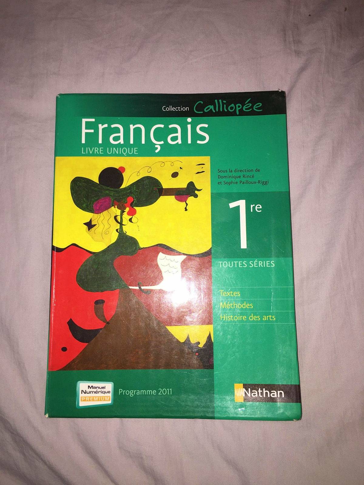 Manuel de Français (1ère) on Gens de Confiance