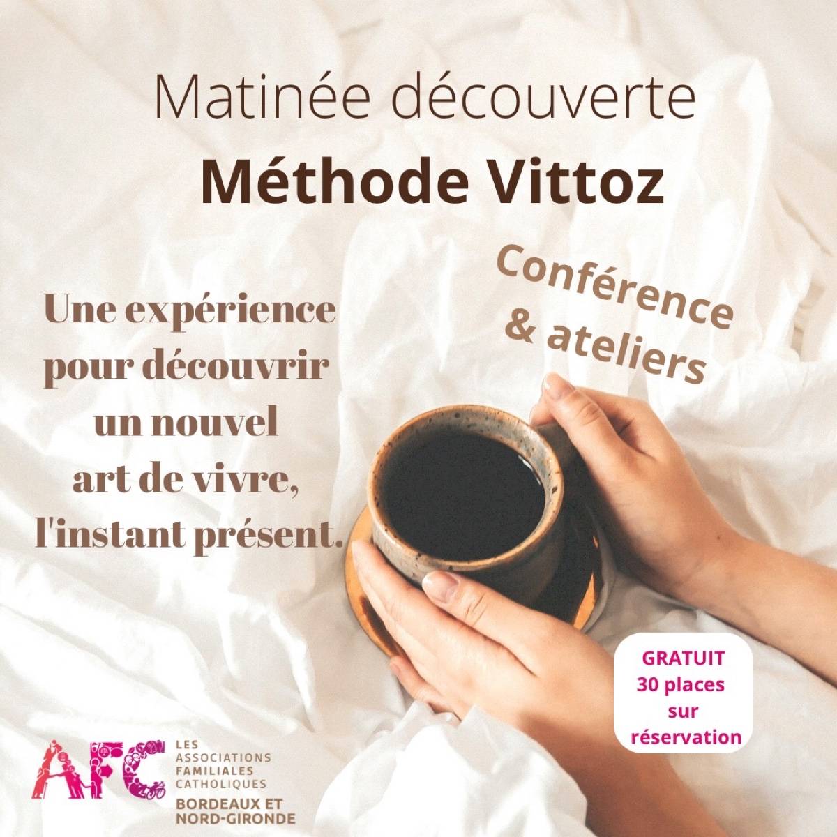 Propose Matinée Découverte de la Méthode Vittoz sur Gens de Confiance