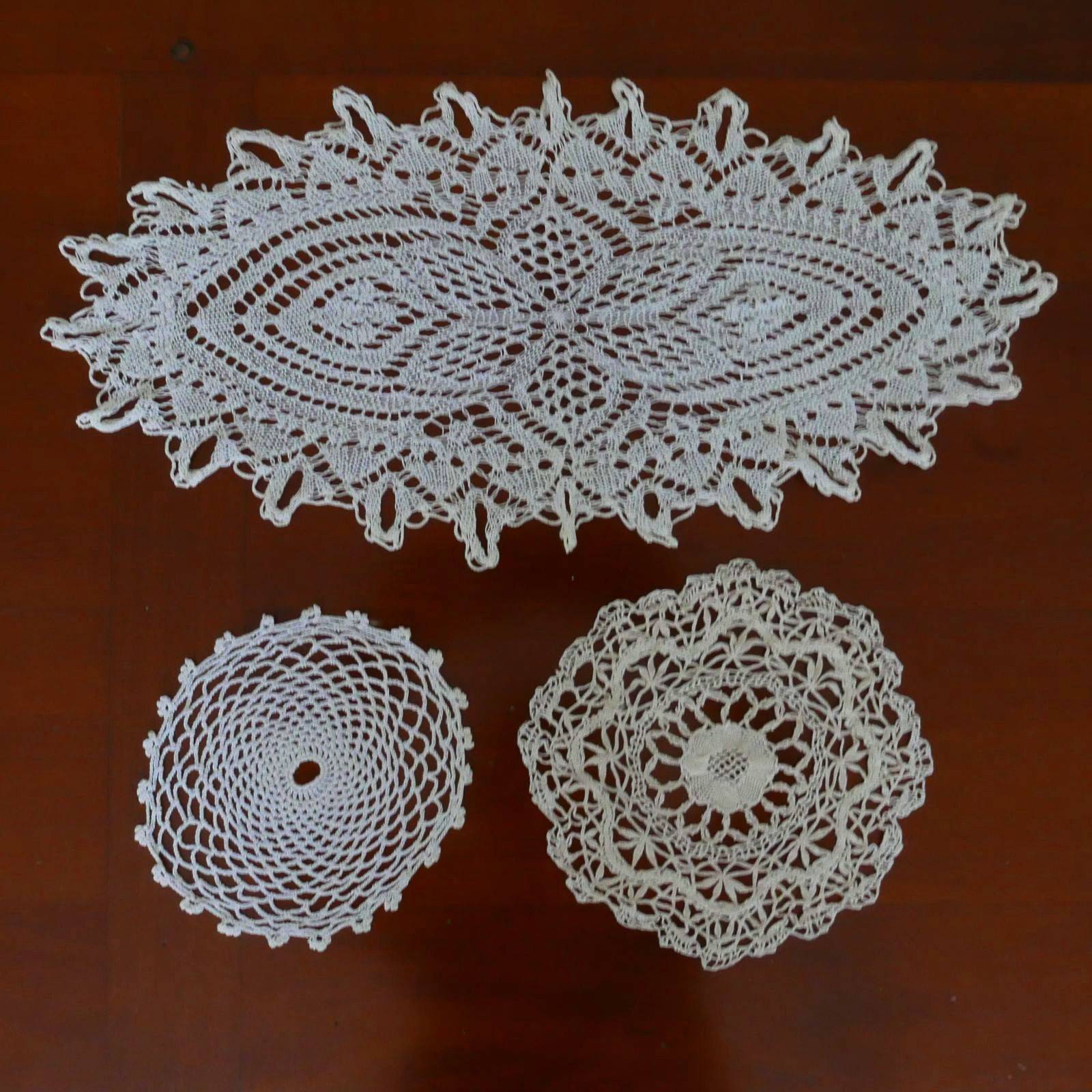 Napperons en crochet – ovale et rond on Gens de Confiance
