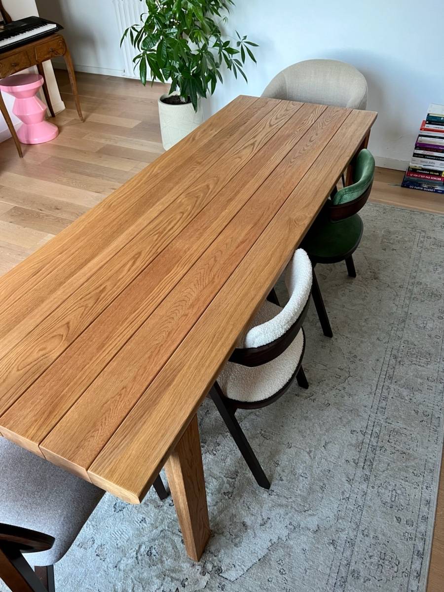 Magnifique table bois neuve massif chêne 8 / 10 personnes on Gens de ...