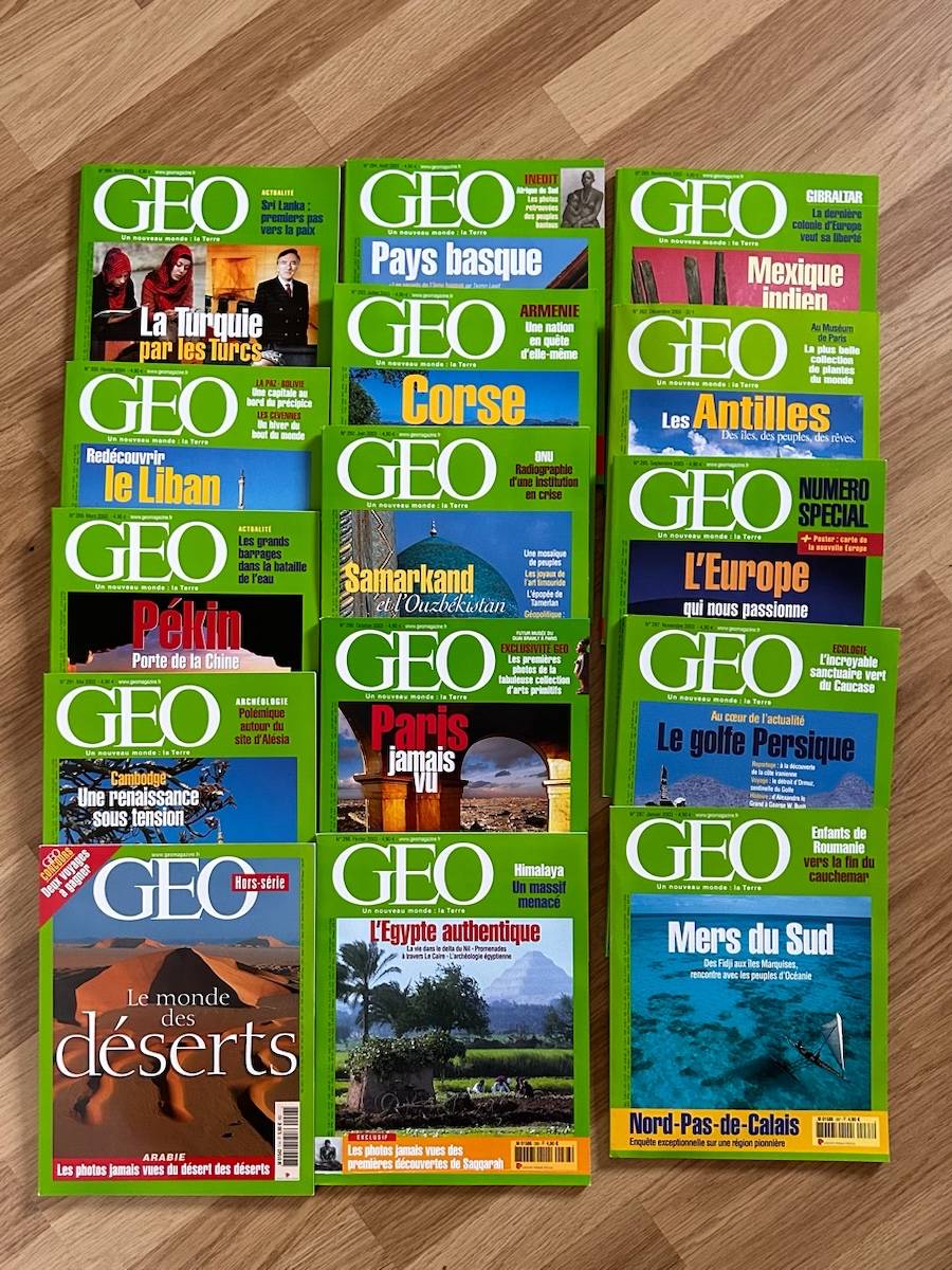 15 numéros du magazine Géo sur Gens de Confiance