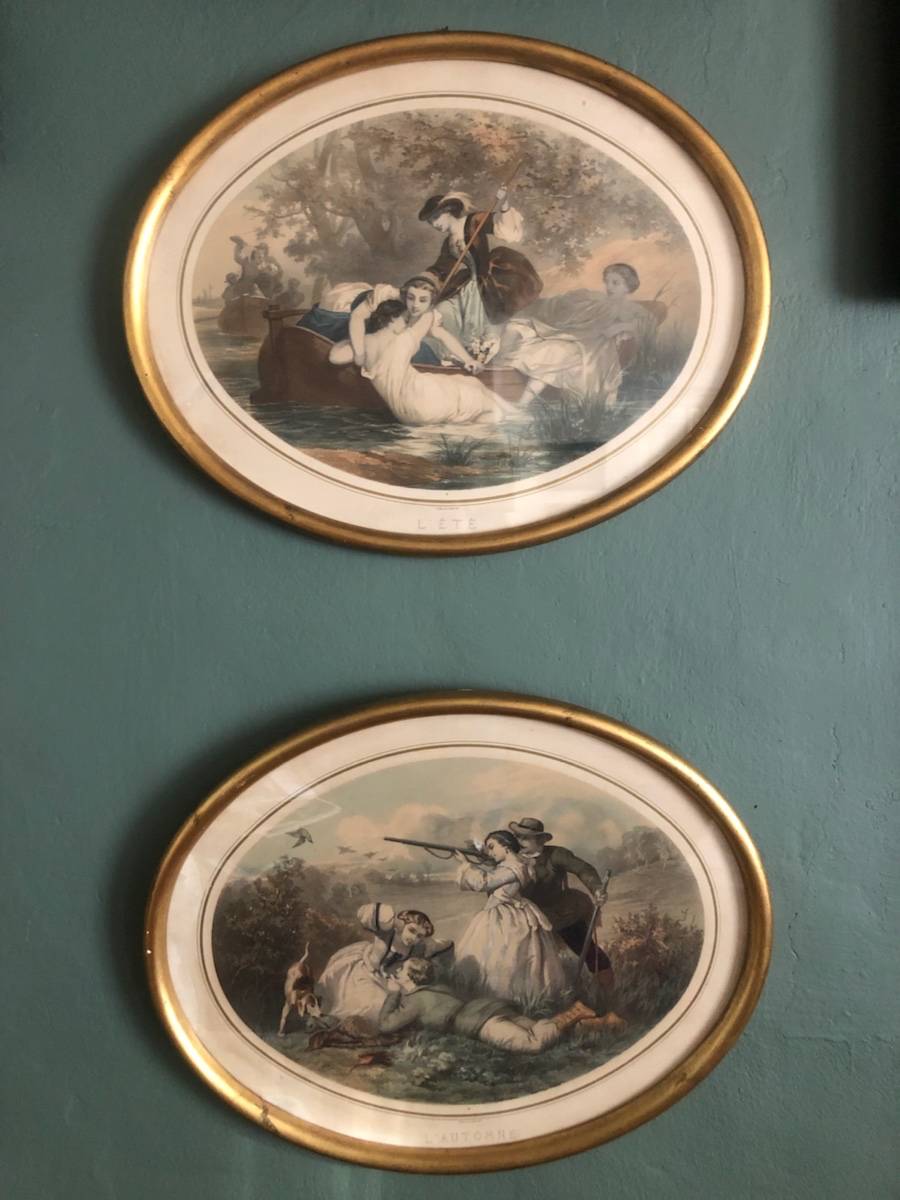 Paire gravure second Empire sur Gens de Confiance