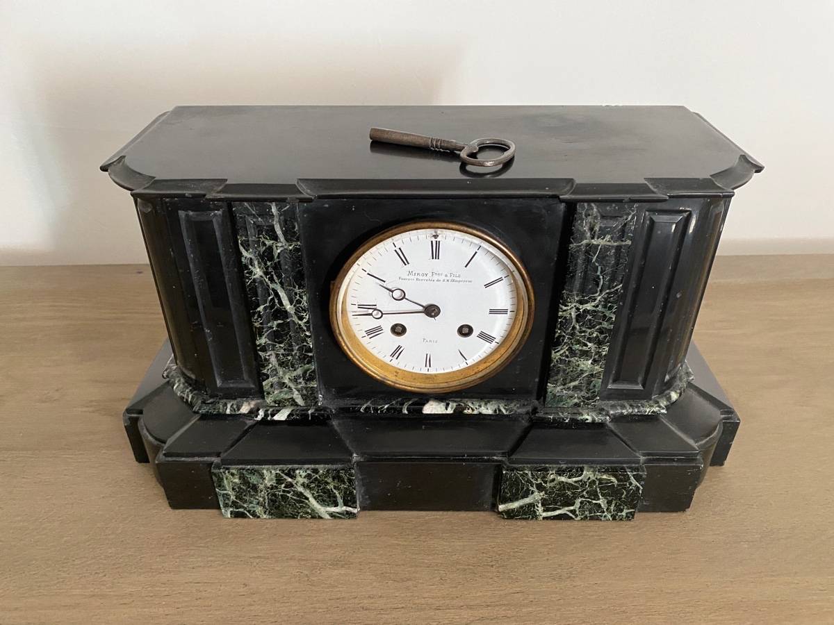Pendule en marbre époque napoléonienne Miroy frères et fils sur Gens de ...