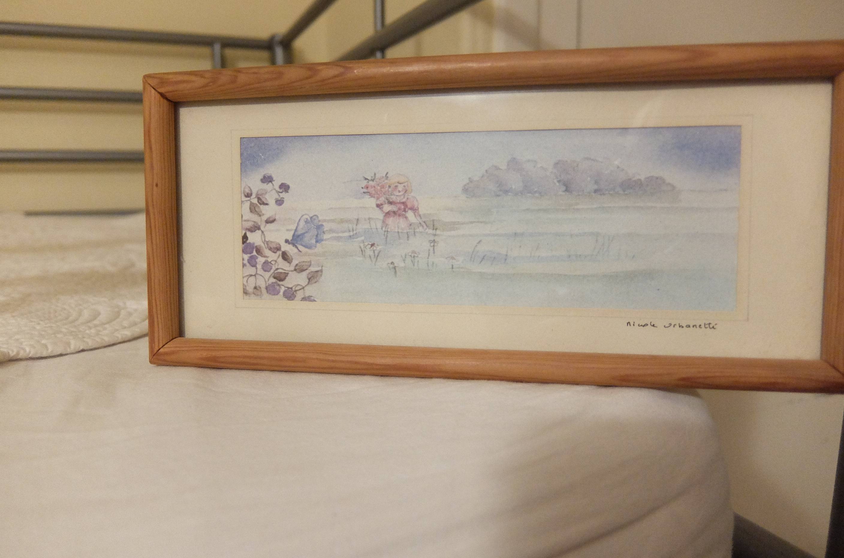 Petit tableau pastel pour chambre enfant 22x9 cm on Gens de Confiance