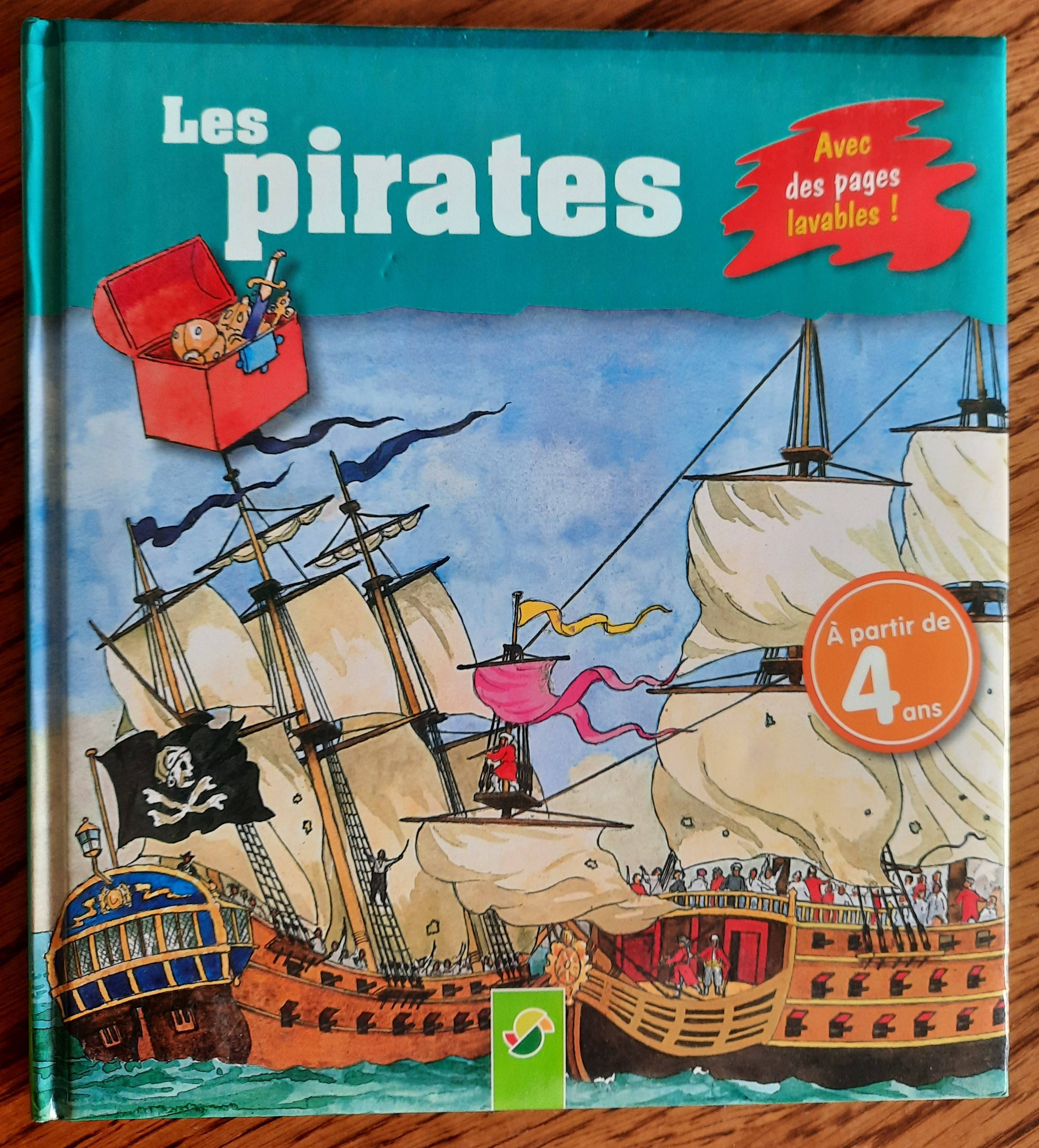 Les pirates, livre plastifié à partir de 4 ans sur Gens de Confiance
