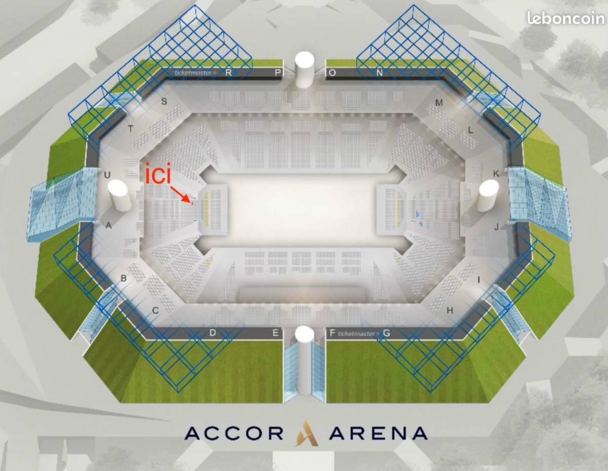 2 places très bien placées pour la NBA 11 janvier 2024 Accor Arena sur ...