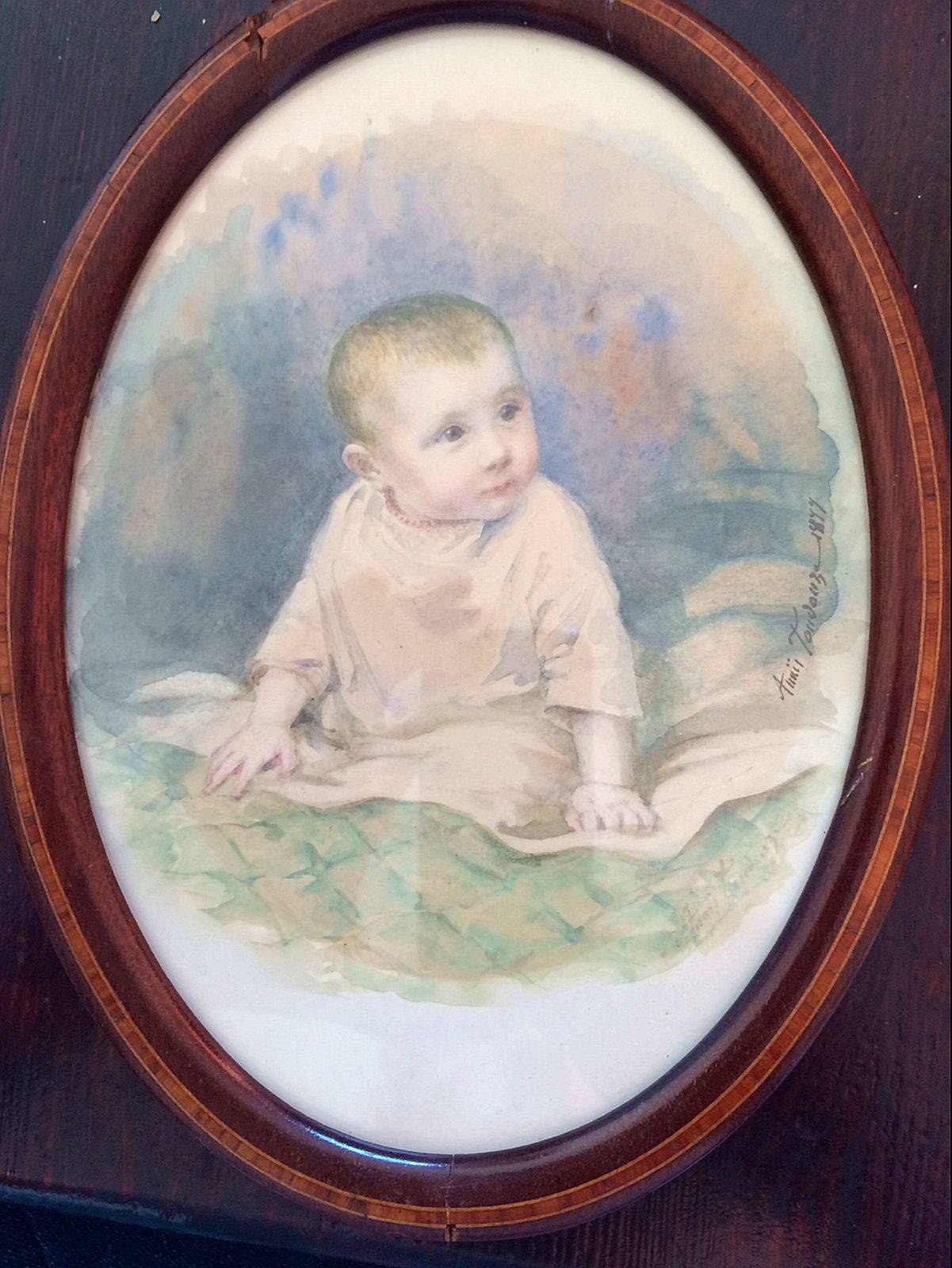 Portrait d’enfant - aquarelle d’Anaïs Toudouze on Gens de Confiance