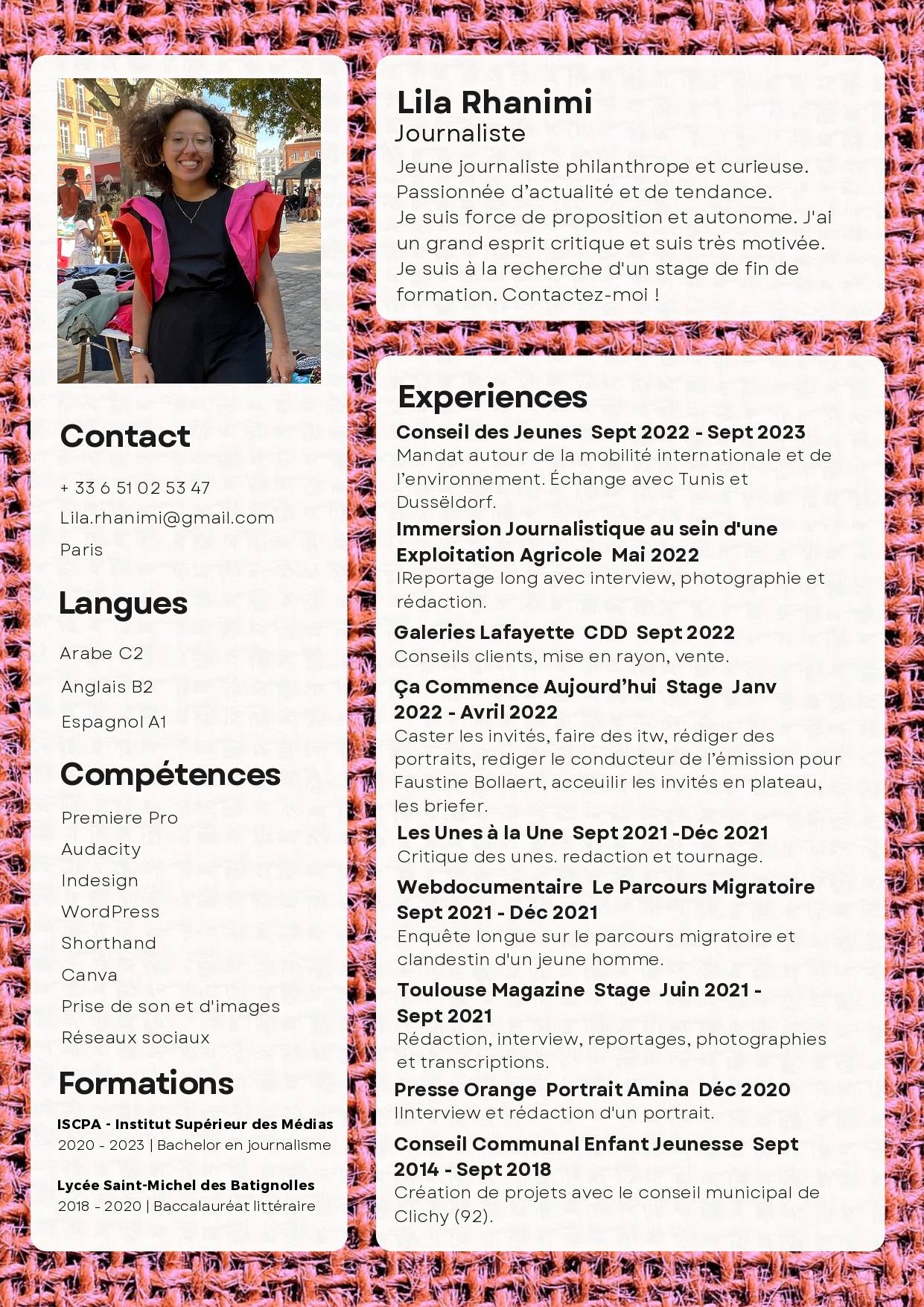 Recherche Stage Journalisme - 6 mois sur Gens de Confiance