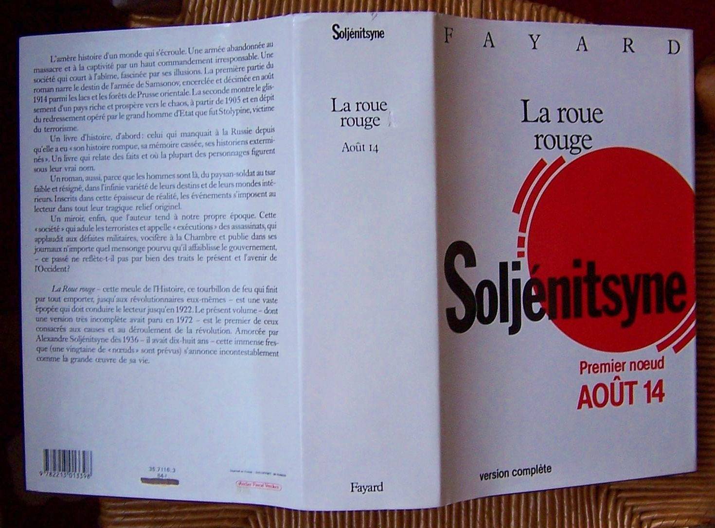 La roue rouge - Premier nœud : Août 14 - Alexandre Soljenitsyne (très ...
