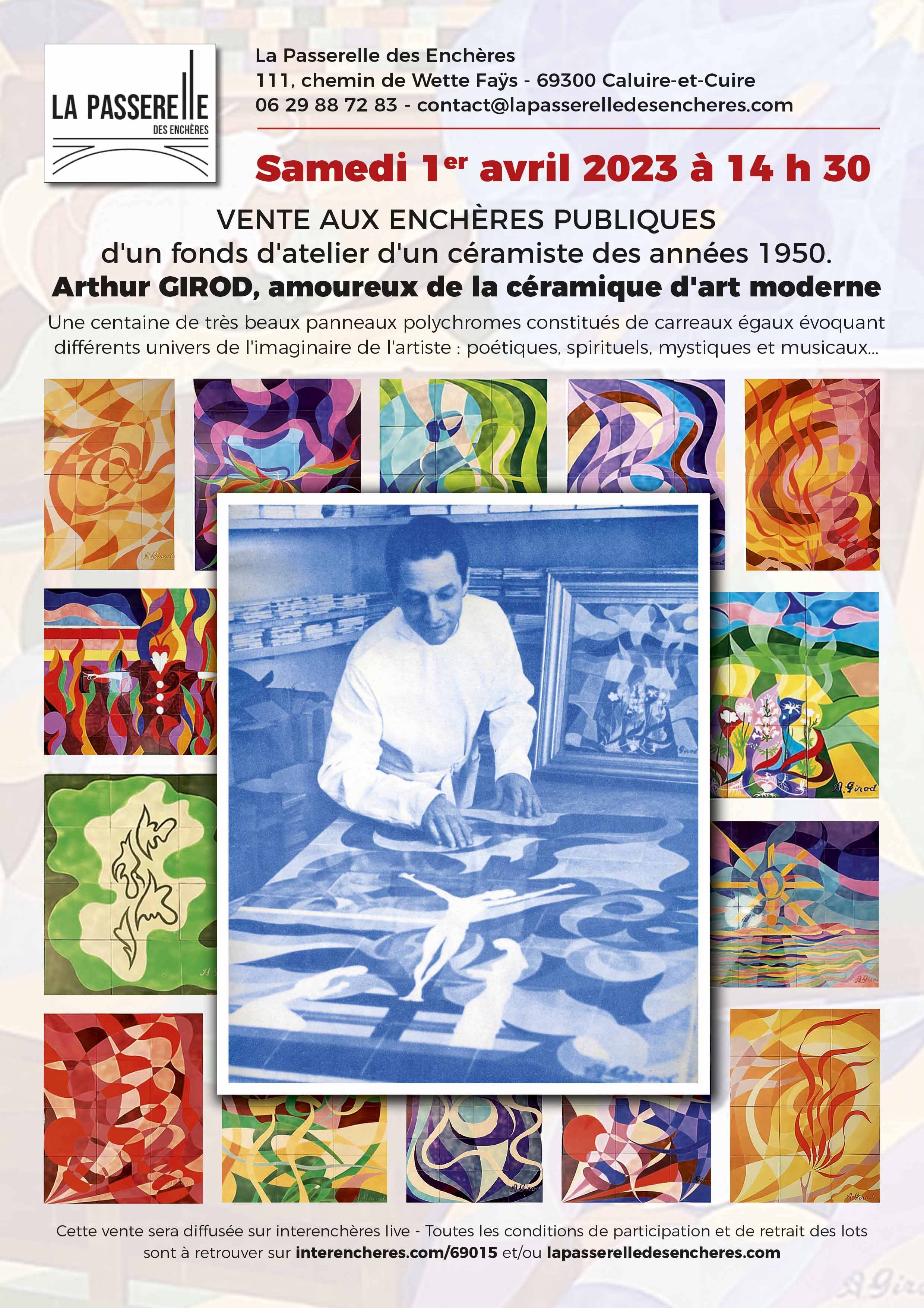 Samedi 1er Avril 14h30 : Vente aux enchères d’un fond d’atelier d’un ...