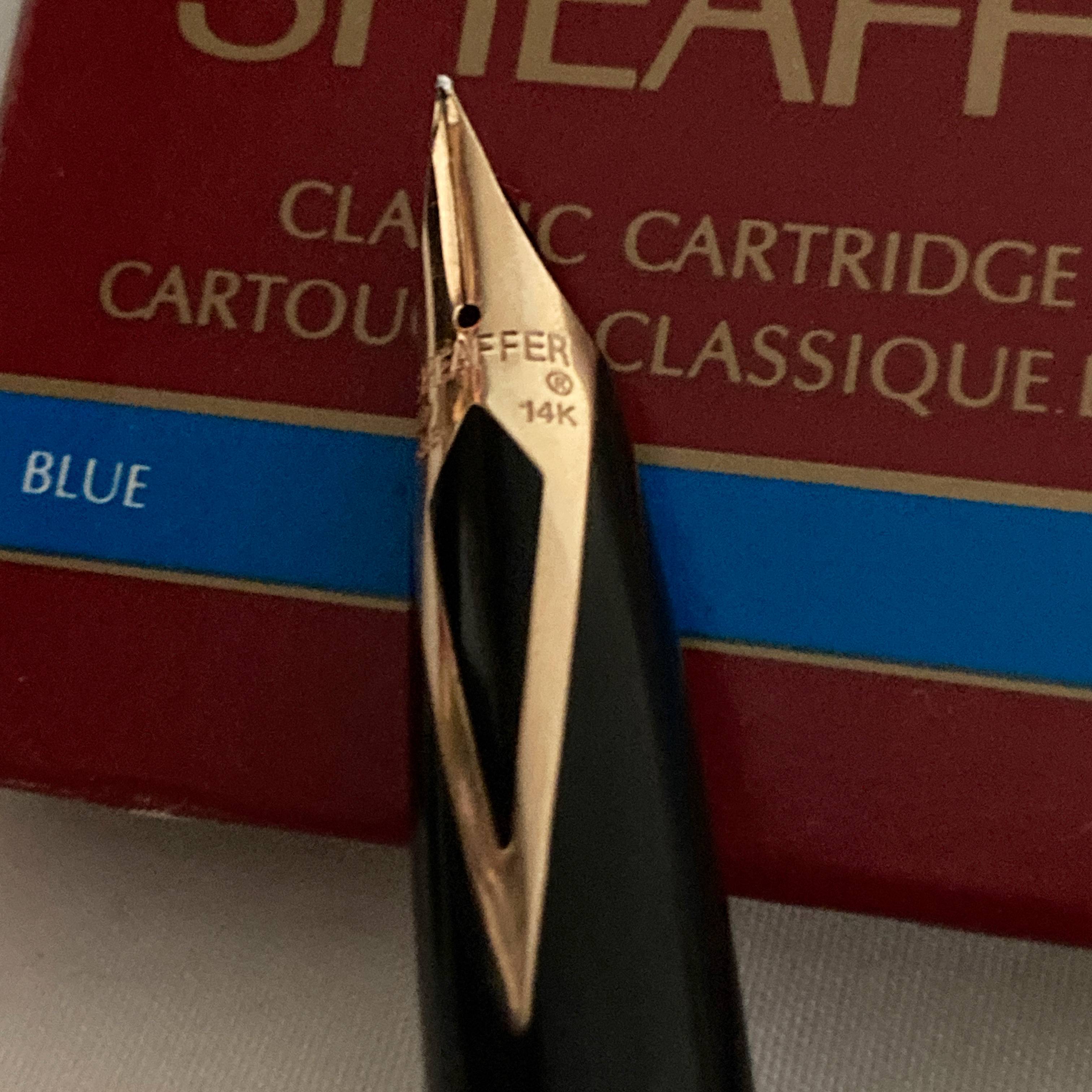 Rare Stylo Plume Sheaffer Targa Laque Malachite - Plume en or Massif 14 ...