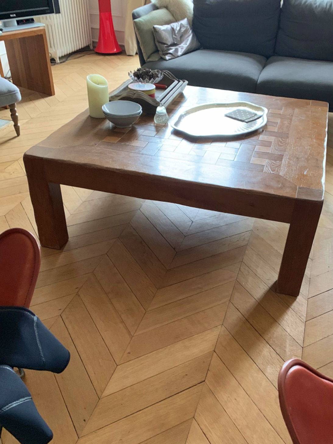 Table basse chêne massif DE TONGE sur Gens de Confiance