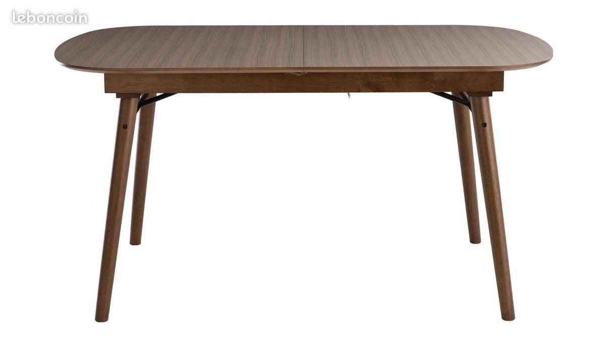 Table à manger extensible noyer L150-180 cm Miliboo SHELDON sur Gens de ...