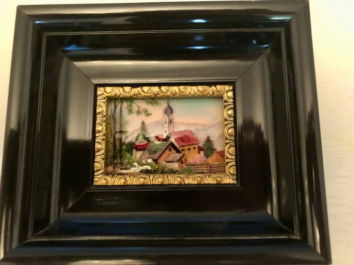 Tableau Émaux de Limoges sur Gens de Confiance