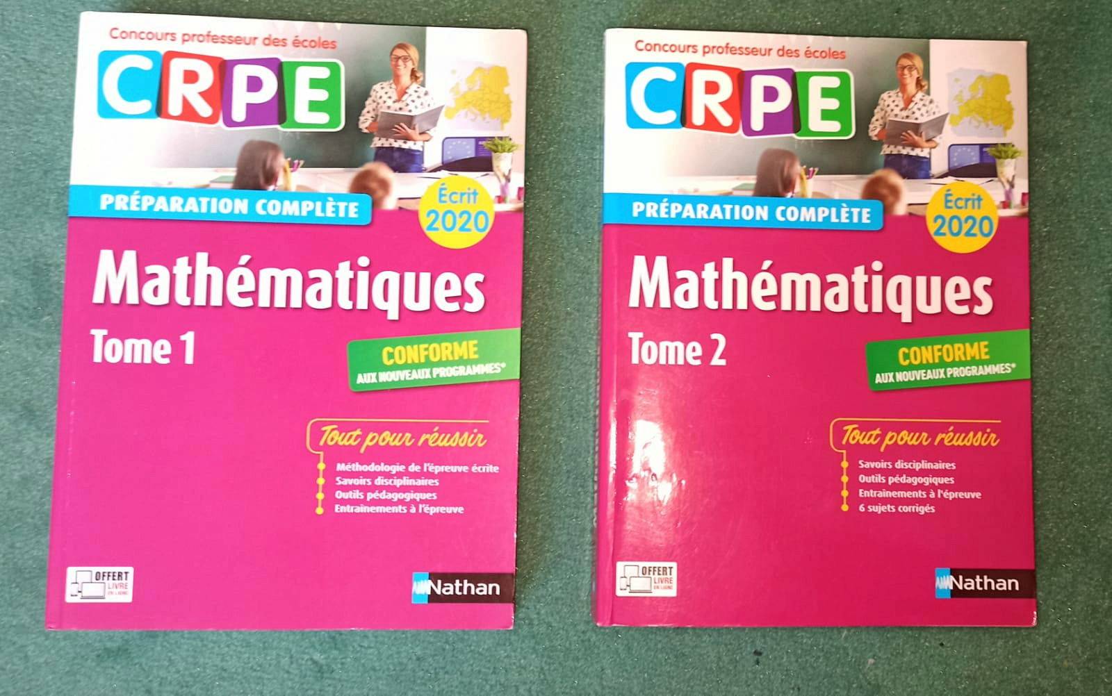 Vends annales Maths Concours de Recrutement Professeur des écoles sur ...