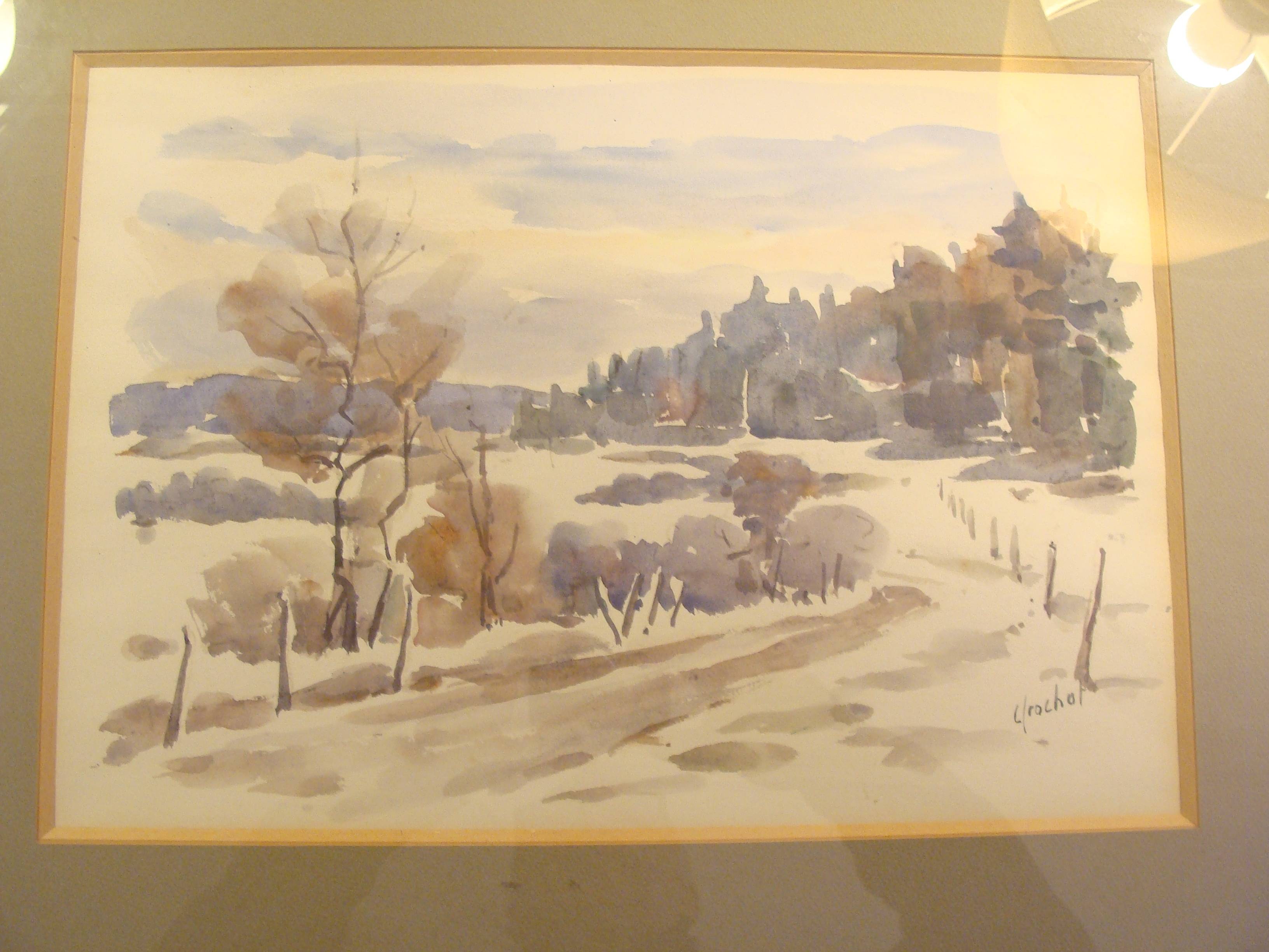 Vends une aquarelle signée Rochot 43 x 30 on Gens de Confiance