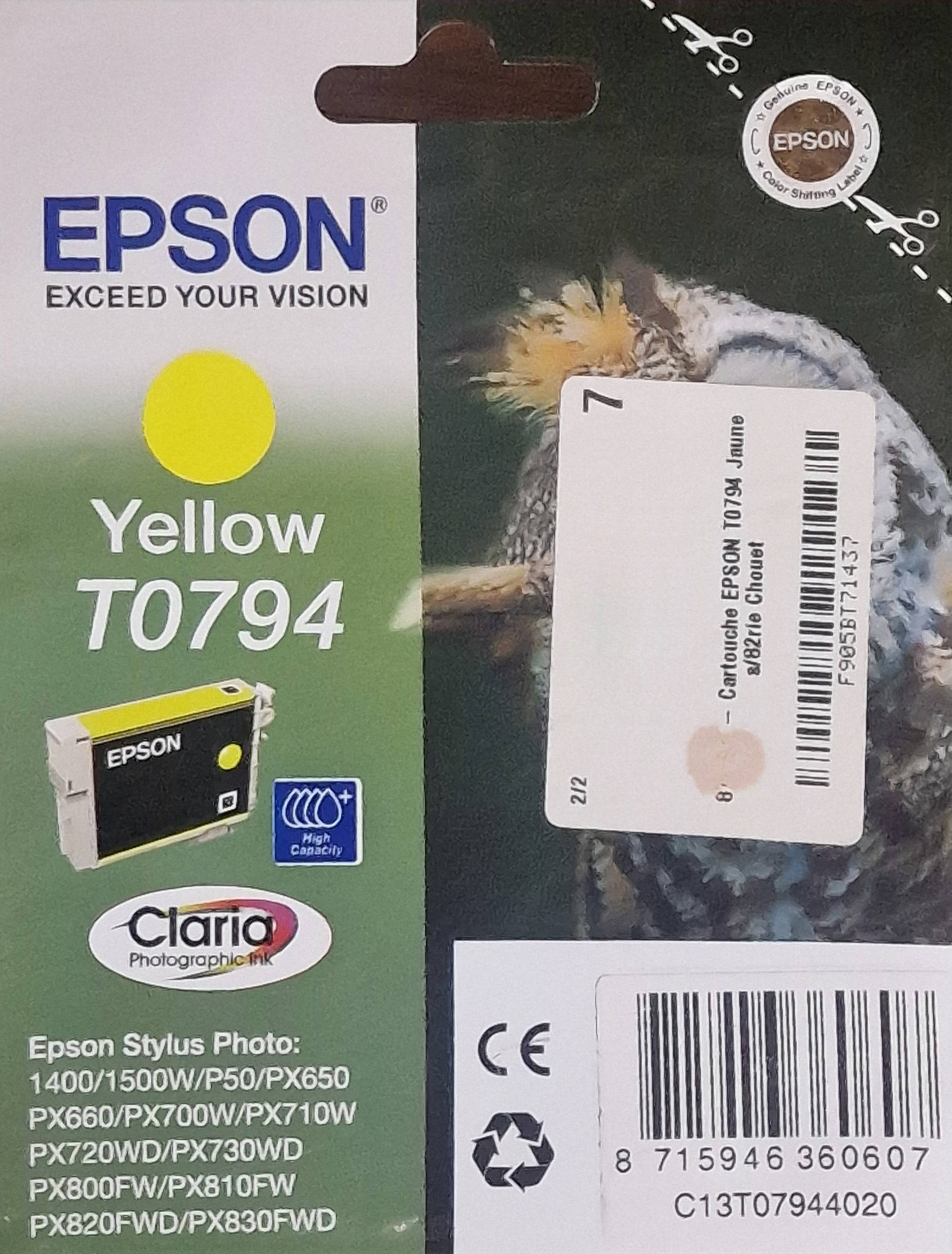 Vends Encre Epson T0794 Yellow série Chouette sur Gens de Confiance