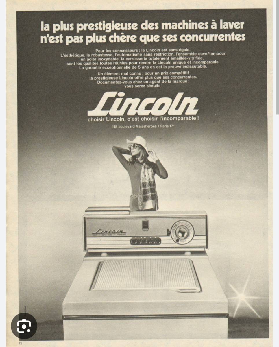 Vends Lave-linge Vintage Lincoln 1970 on Gens de Confiance