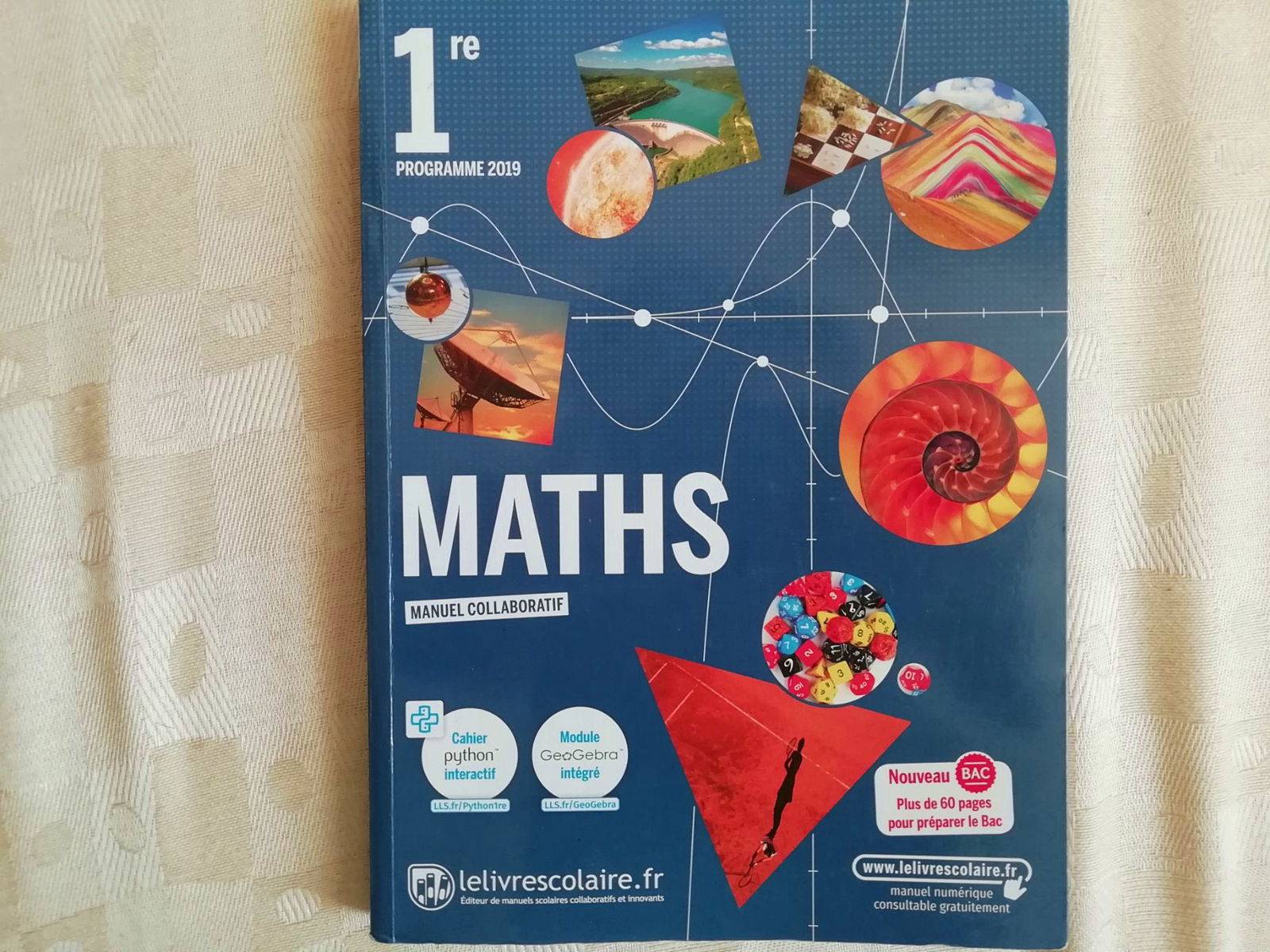 Vends manuel de math niveau 1ère sur Gens de Confiance