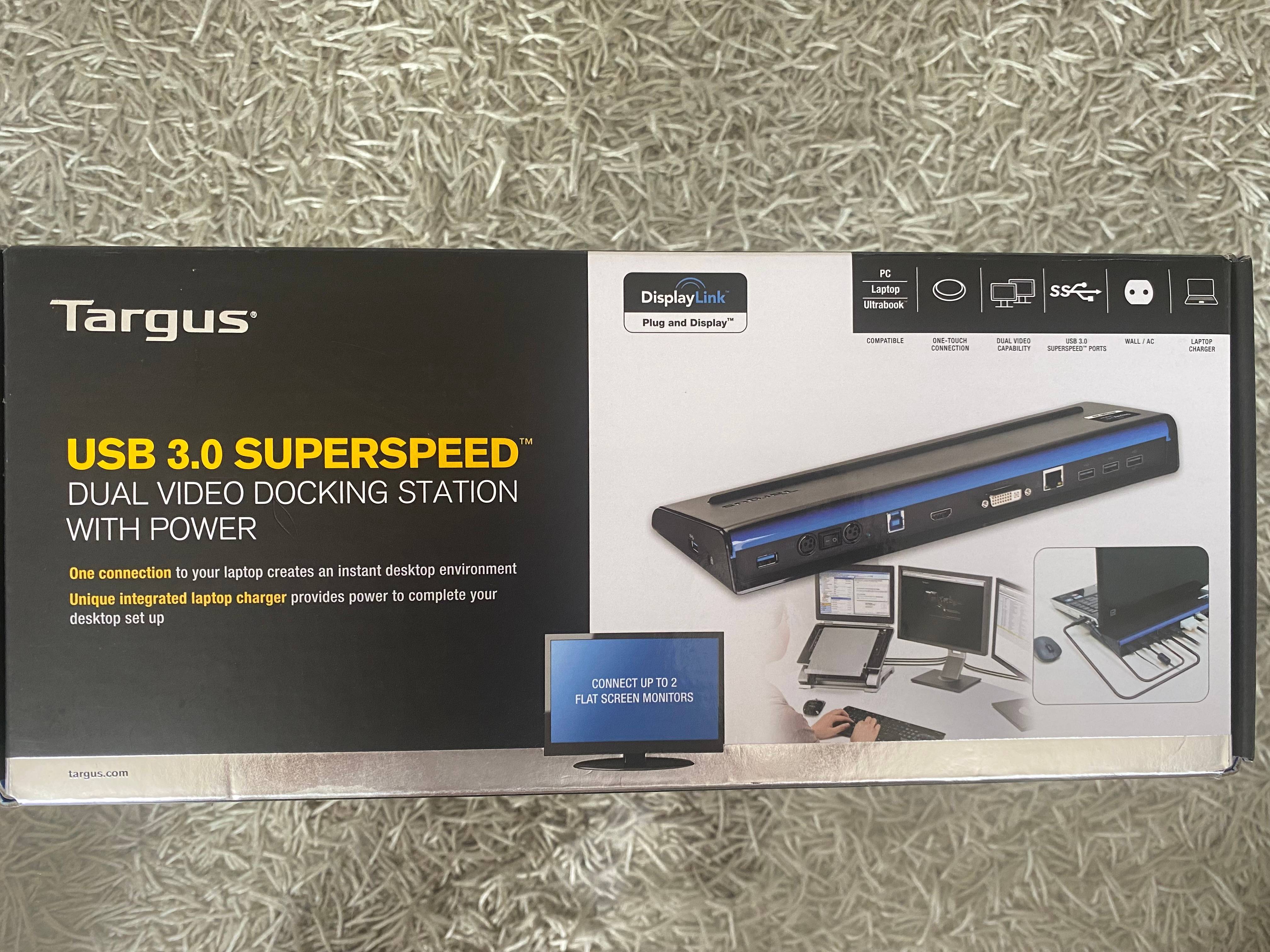 Vends station d’accueil USB Targus USB 3.0 super Speed Dual Video ...