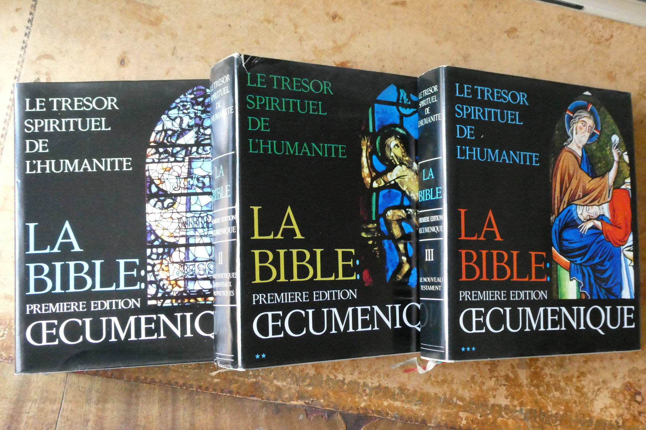 Vends, en 3 tomes, la Bible, collection Trésor spirituel de l’humanité ...